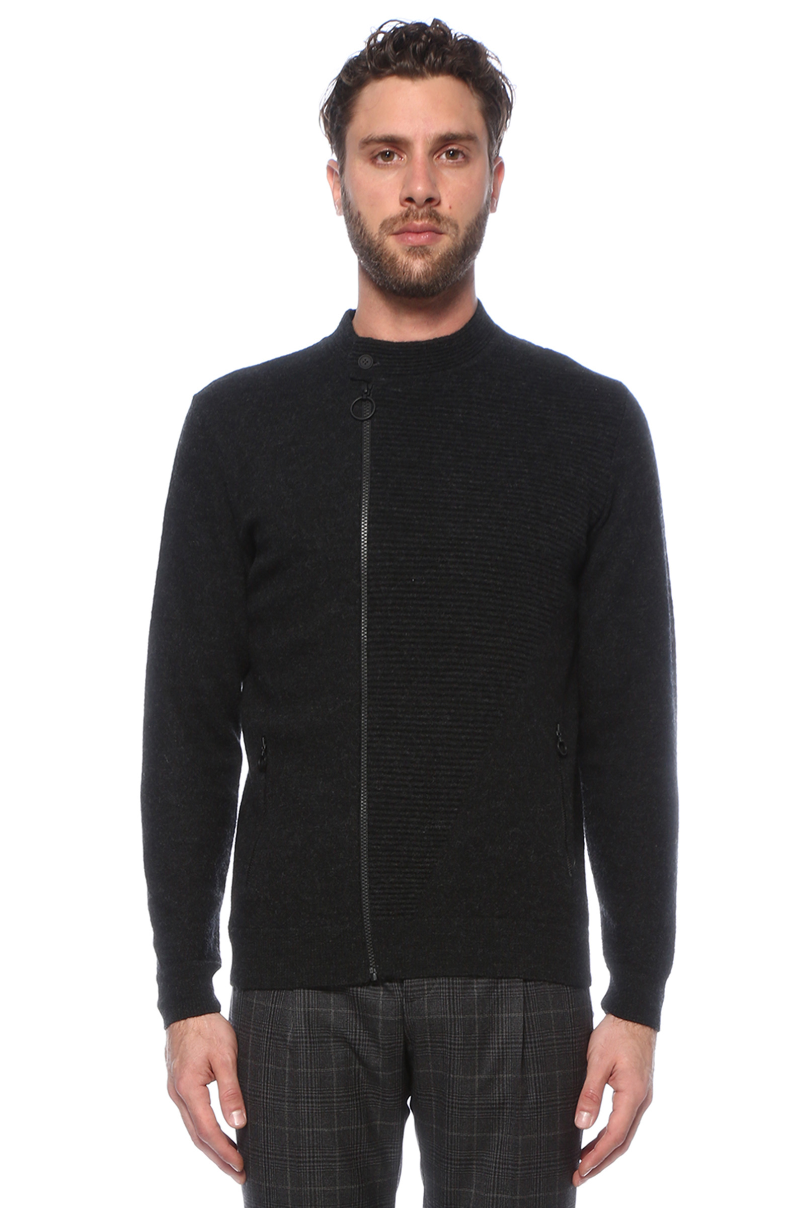 Antrasit Desenli Triko Mont Antrasit Desenli Triko Mont