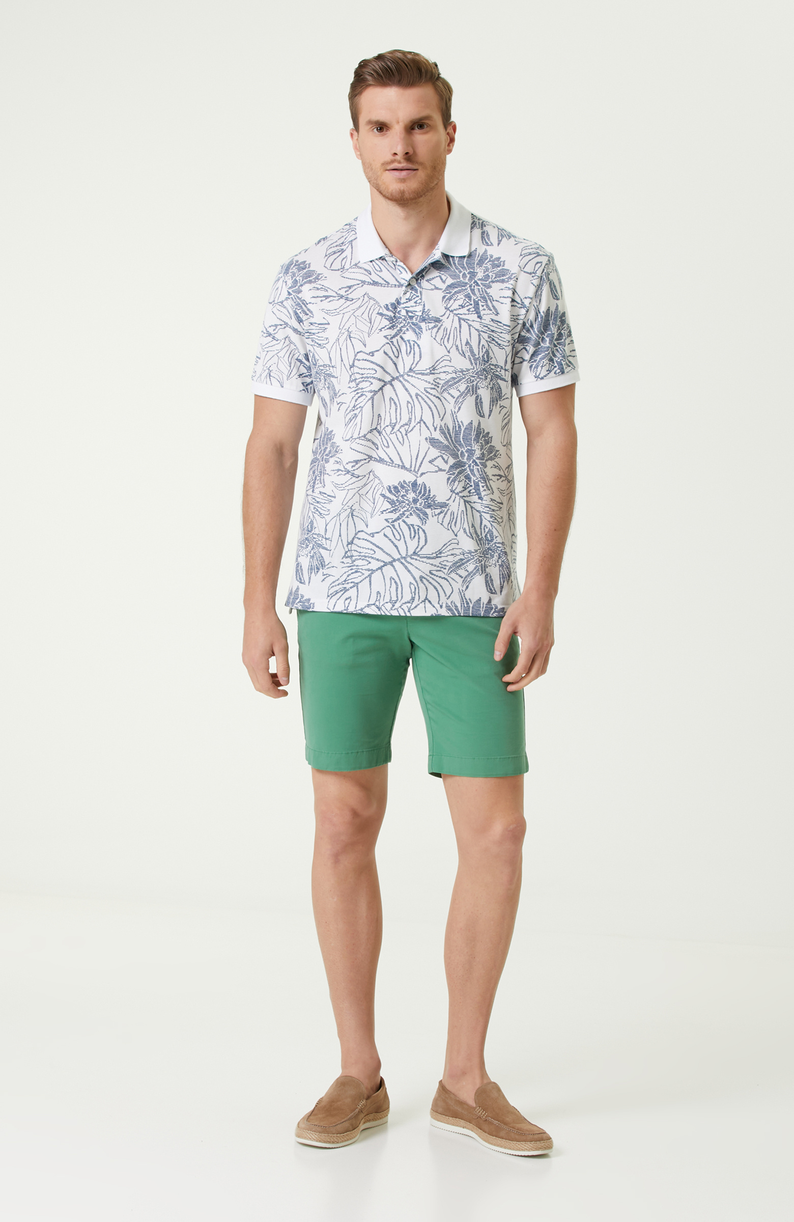 Yeşil Normal Bel Şort