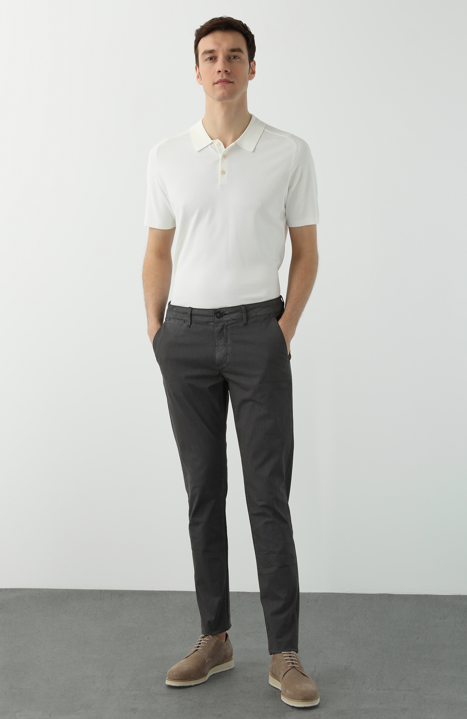 Slim Fit Antrasit Pantolon