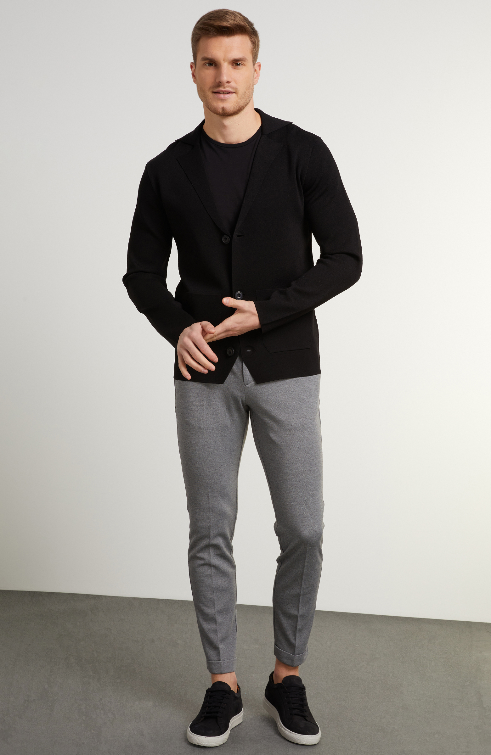 Slim Fit Drop 6 Gri Beli Kordonlu Pantolon Slim Fit Drop 6 Gri Beli Kordonlu Pantolon