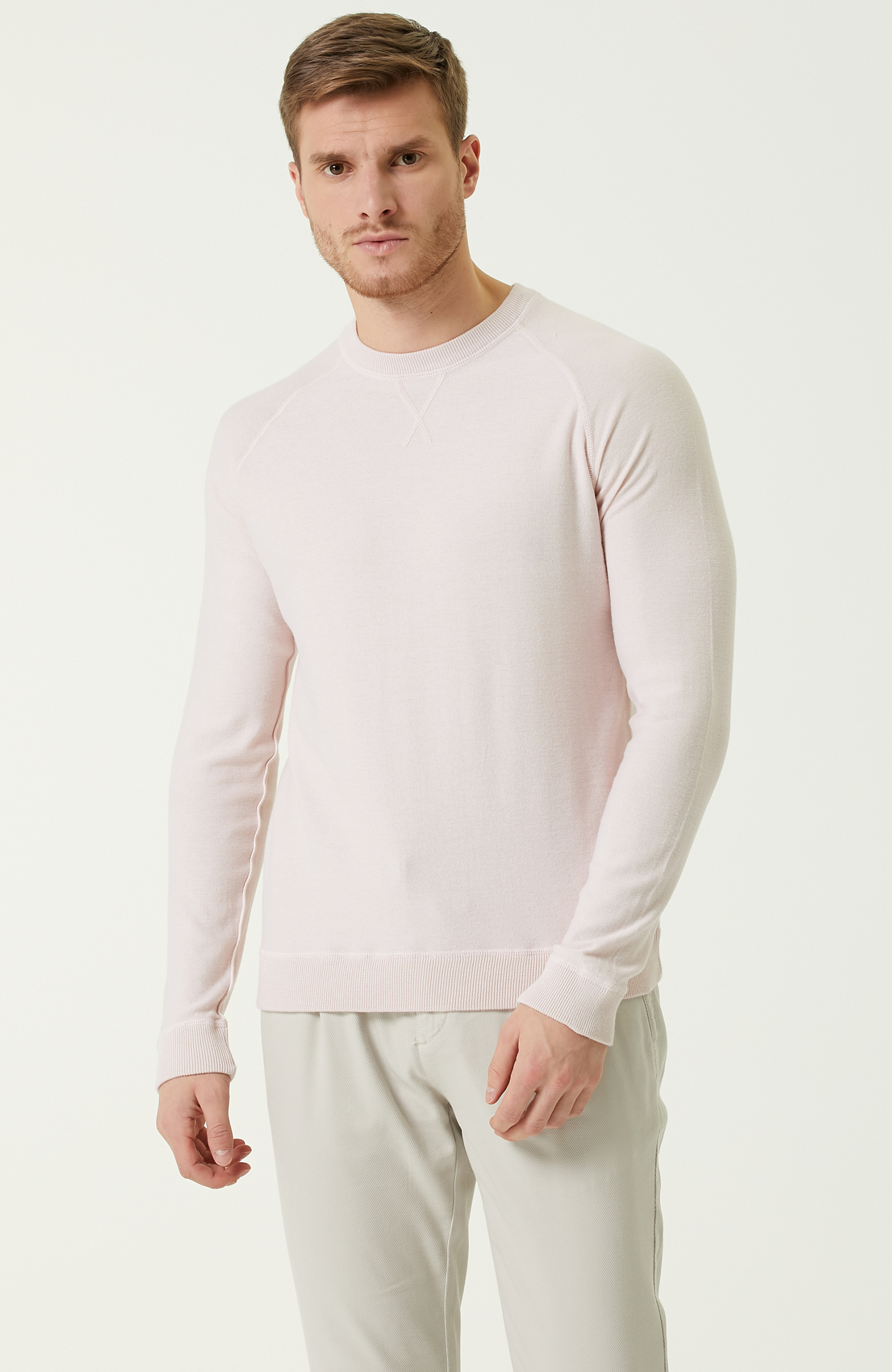 Pembe Reglan Kollu Kazak