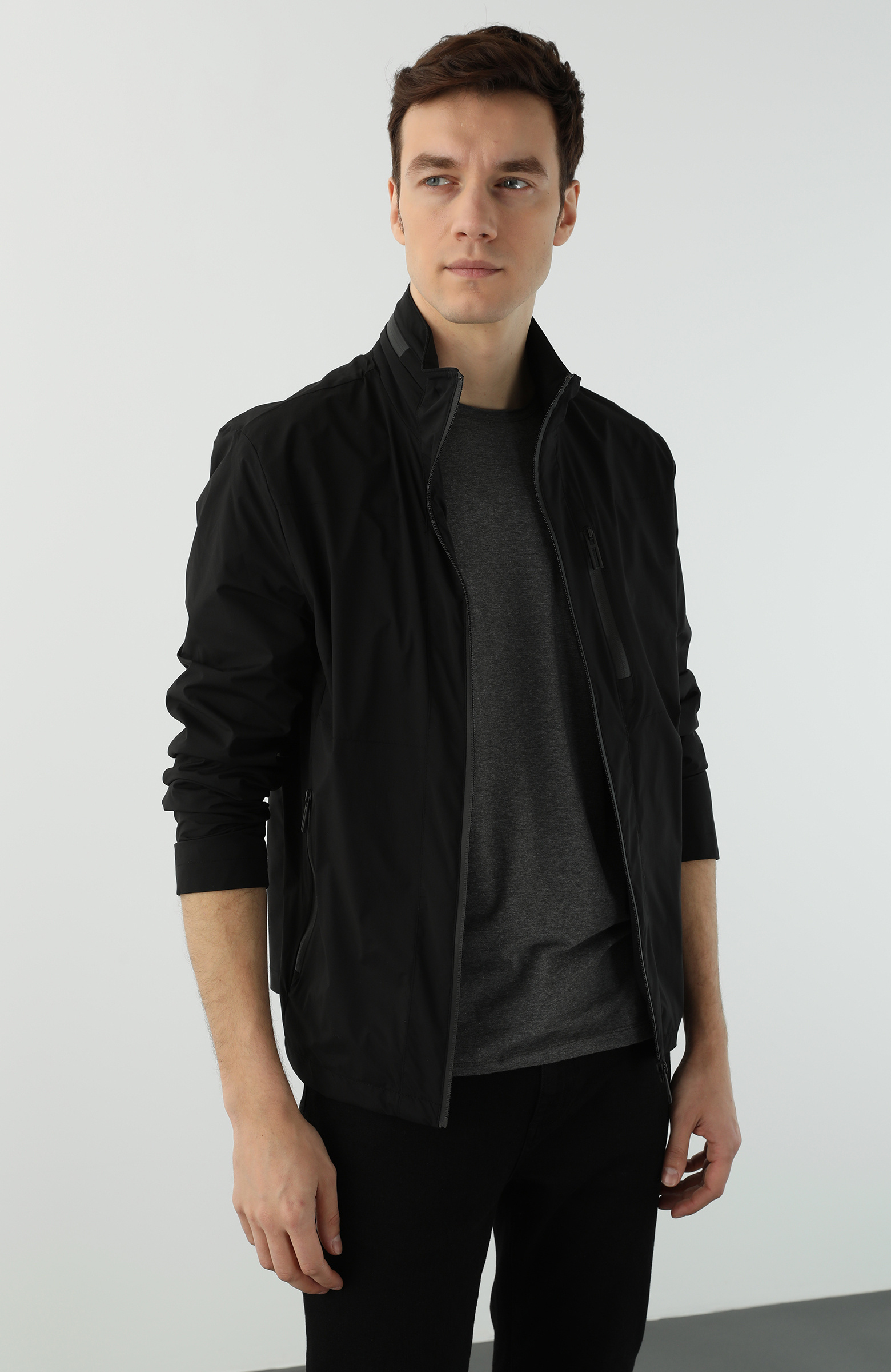 Siyah Dik Yaka Mont Siyah Dik Yaka Mont