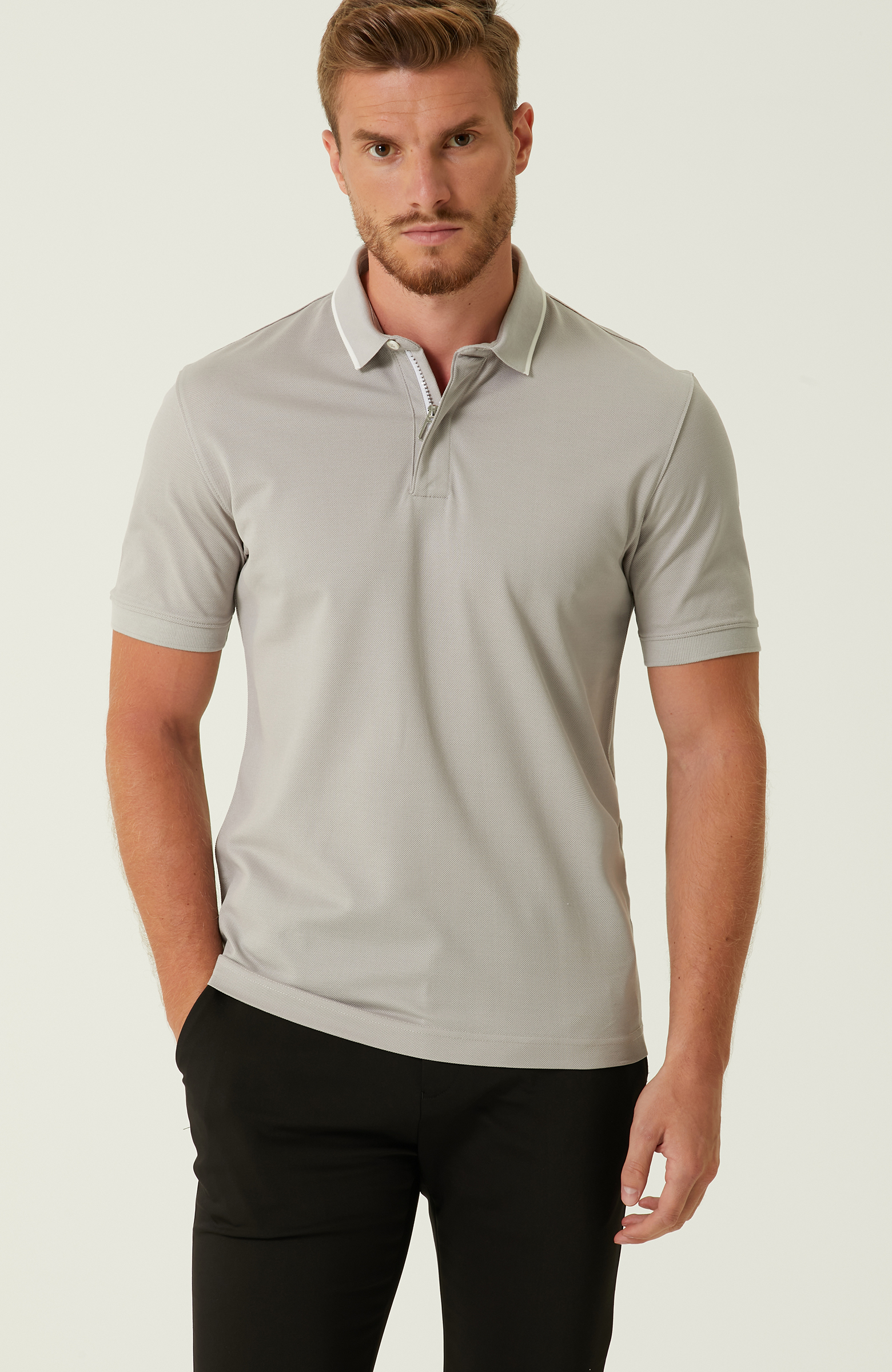 Slim Fit Vizon Polo Yaka T-shirt Slim Fit Vizon Polo Yaka T-shirt