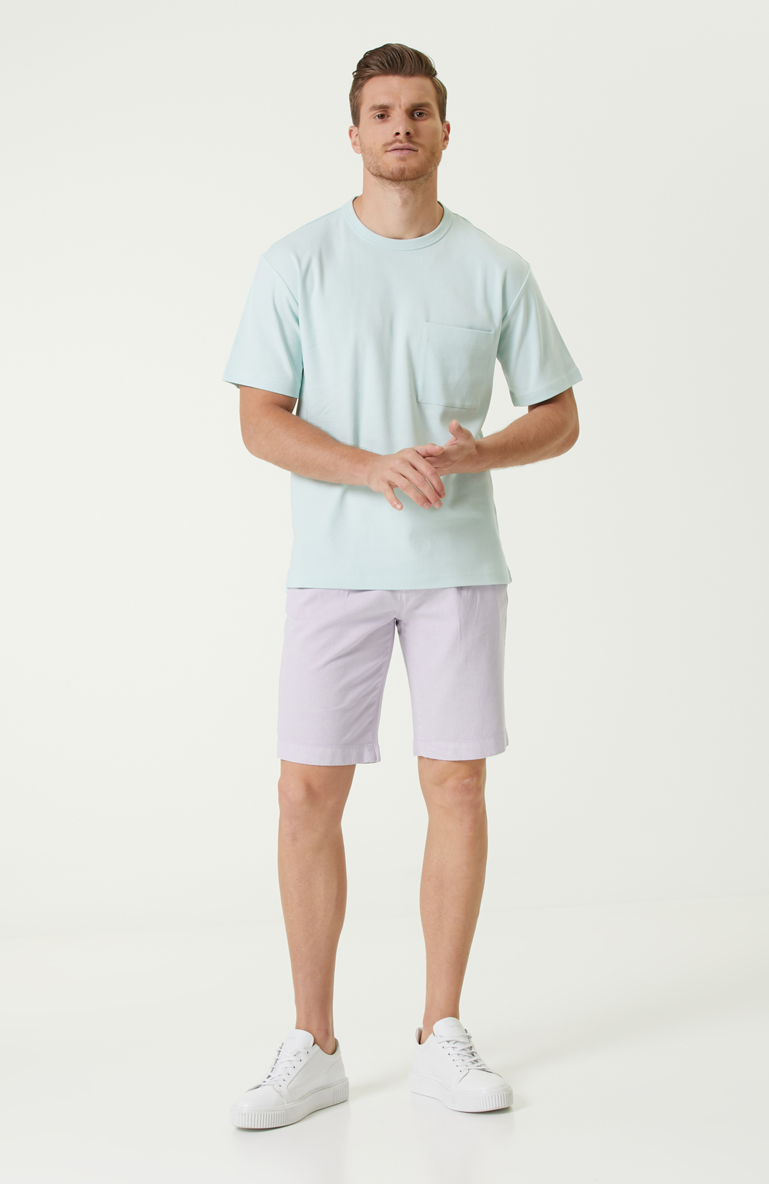 Comfort Fit Lila Şort