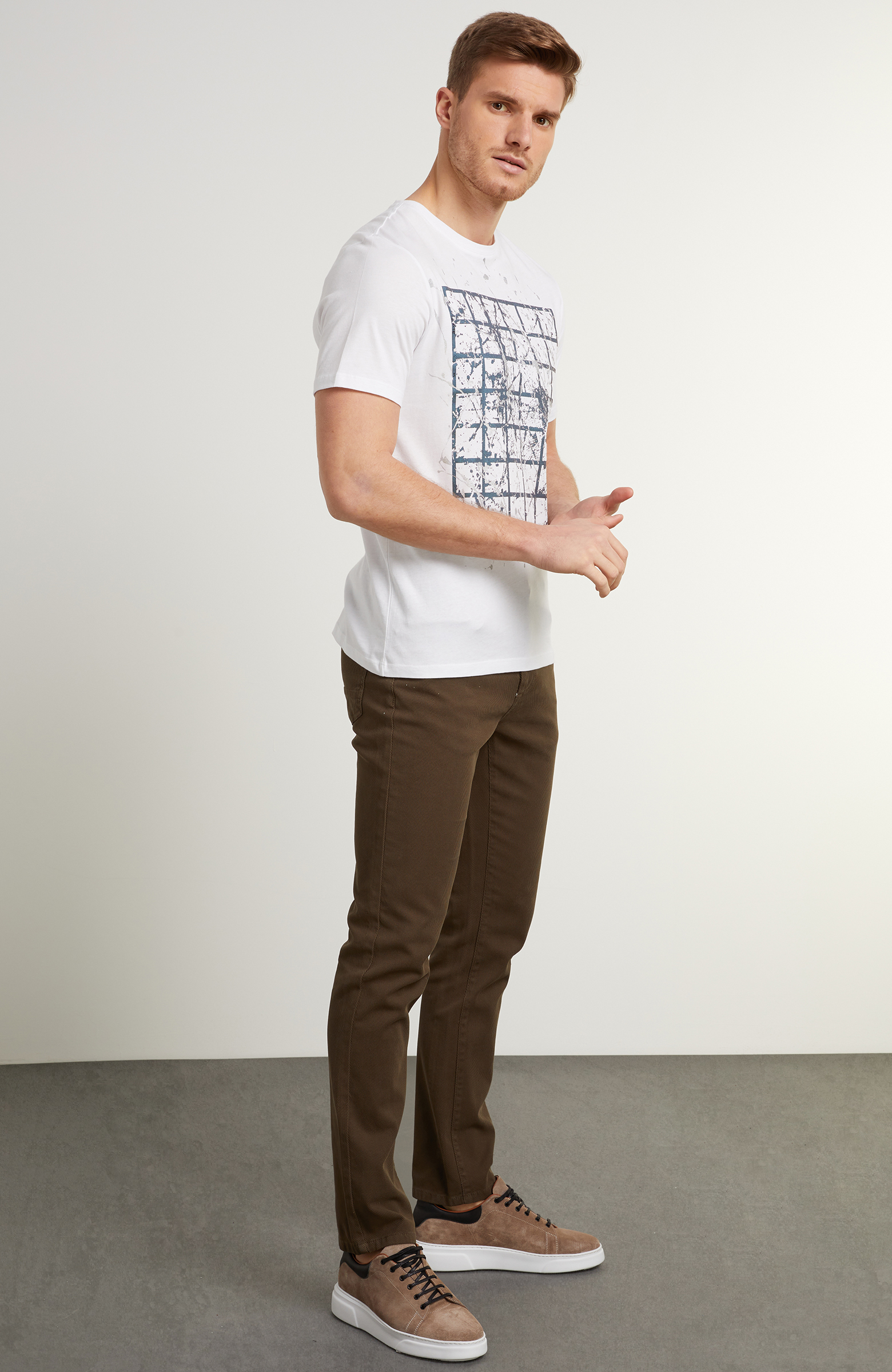Slim Fit Yeşil Kanvas Pantolon Slim Fit Yeşil Kanvas Pantolon