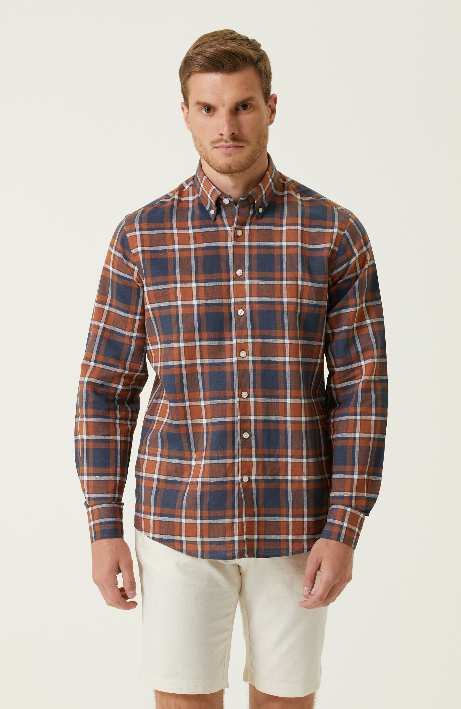 Comfort Fit Ekose Desenli Gömlek