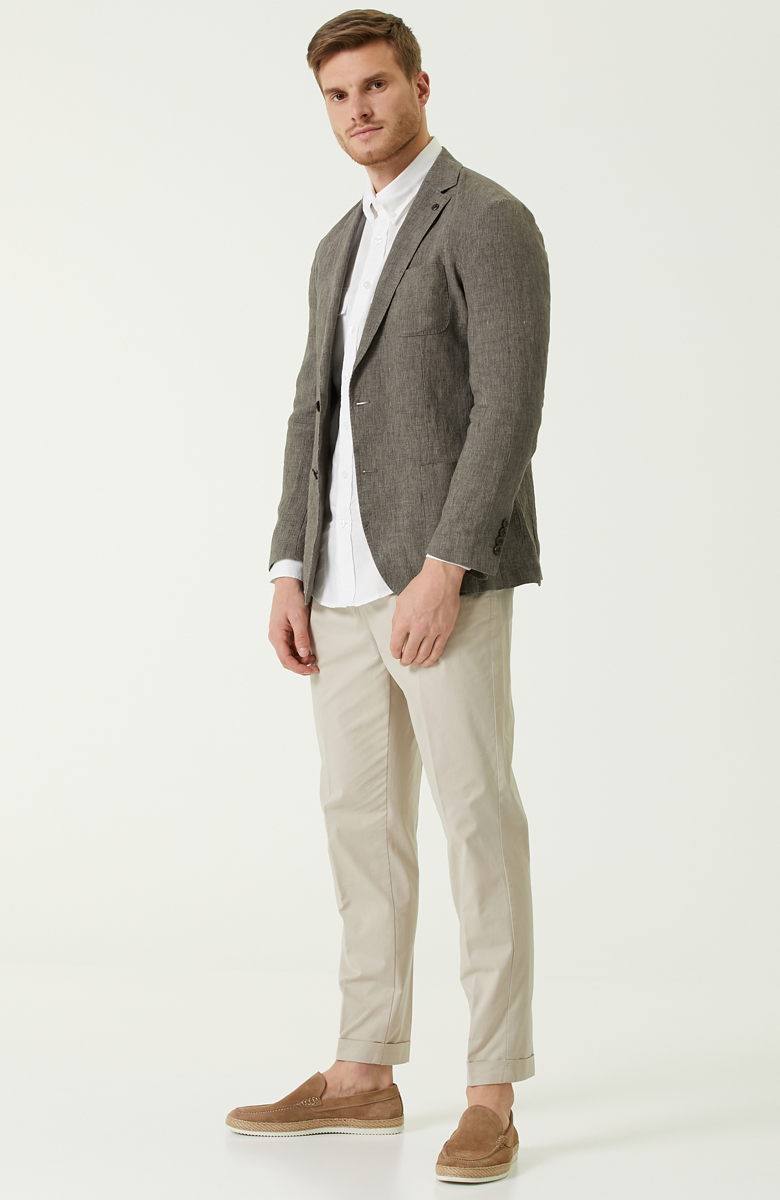 Jogger Fit Drop 6 Bej Pilili Pantolon Jogger Fit Drop 6 Bej Pilili Pantolon