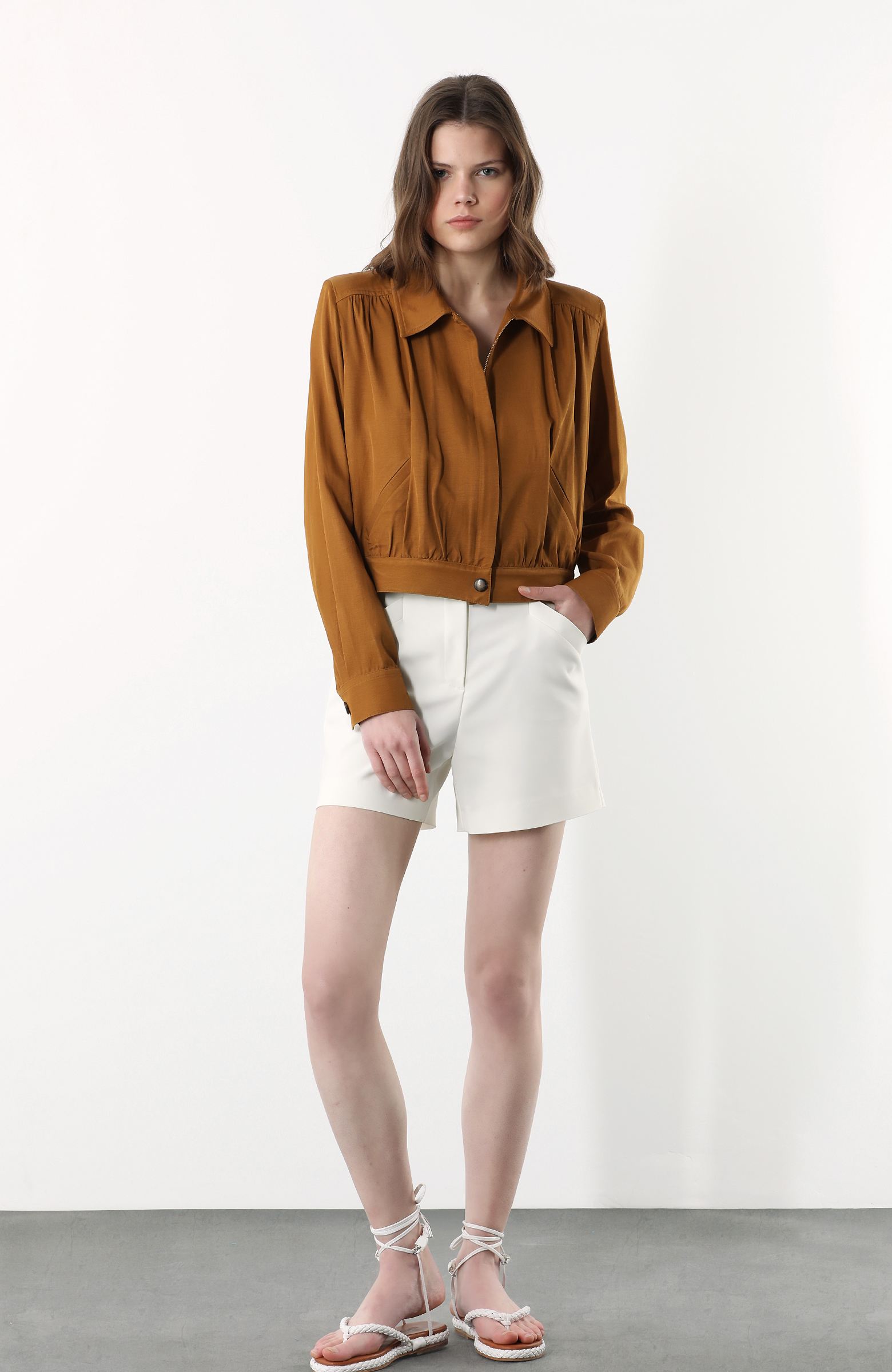 Regular Fit Karamel Ceket Regular Fit Karamel Ceket