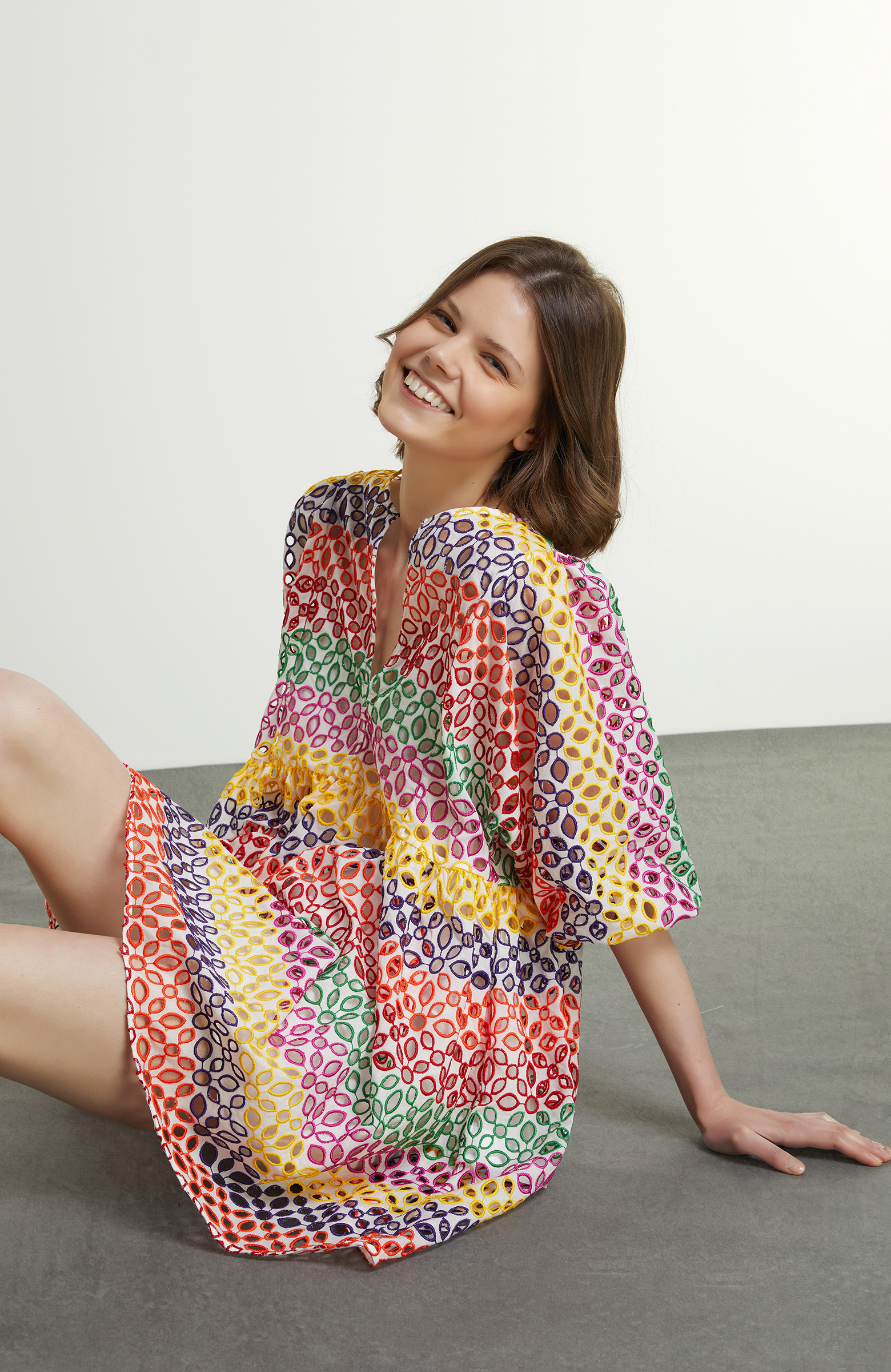 Colorblocked Mini Elbise Colorblocked Mini Elbise