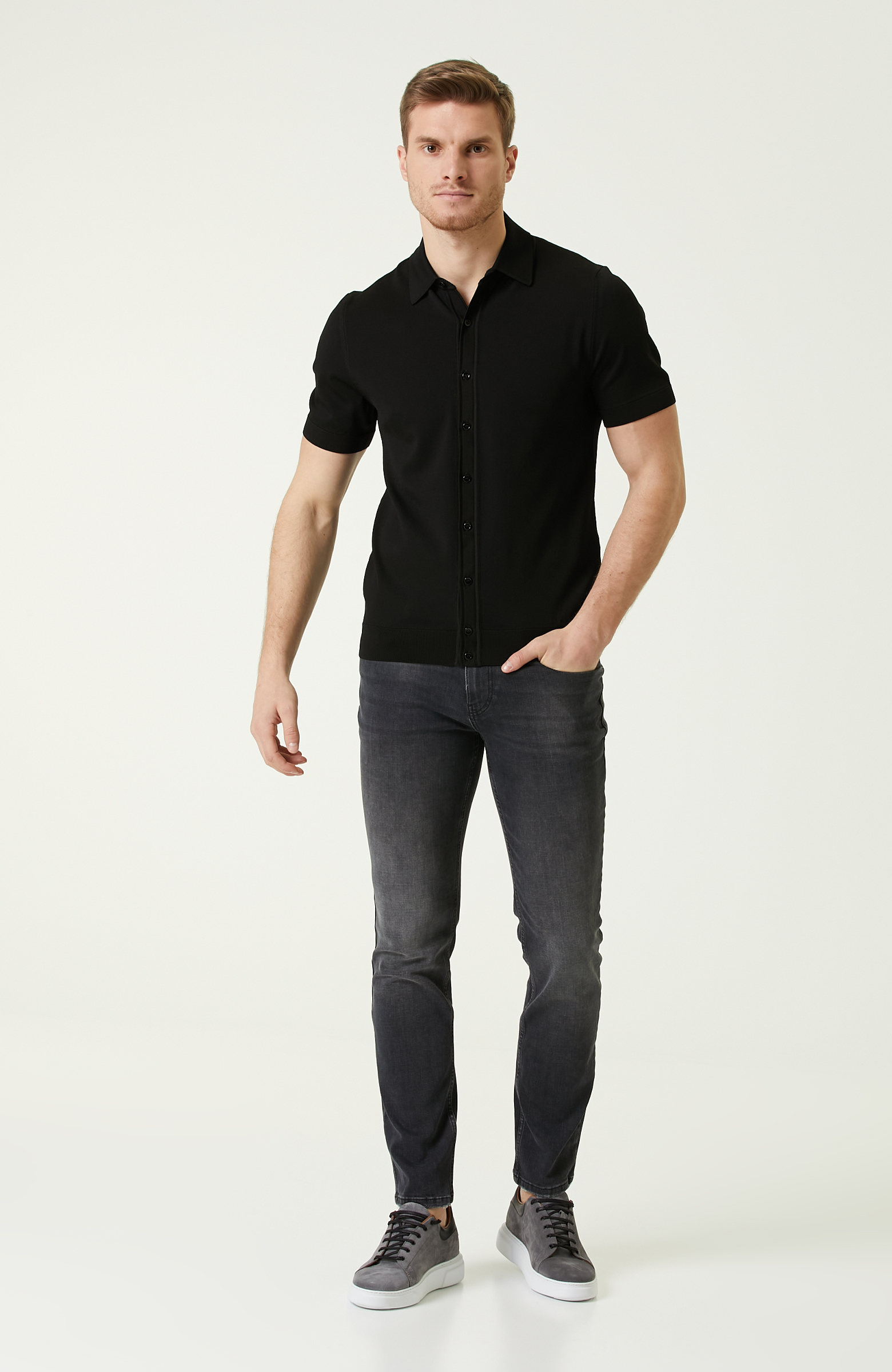 Slim Fit Antrasit Jean Pantolon Slim Fit Antrasit Jean Pantolon