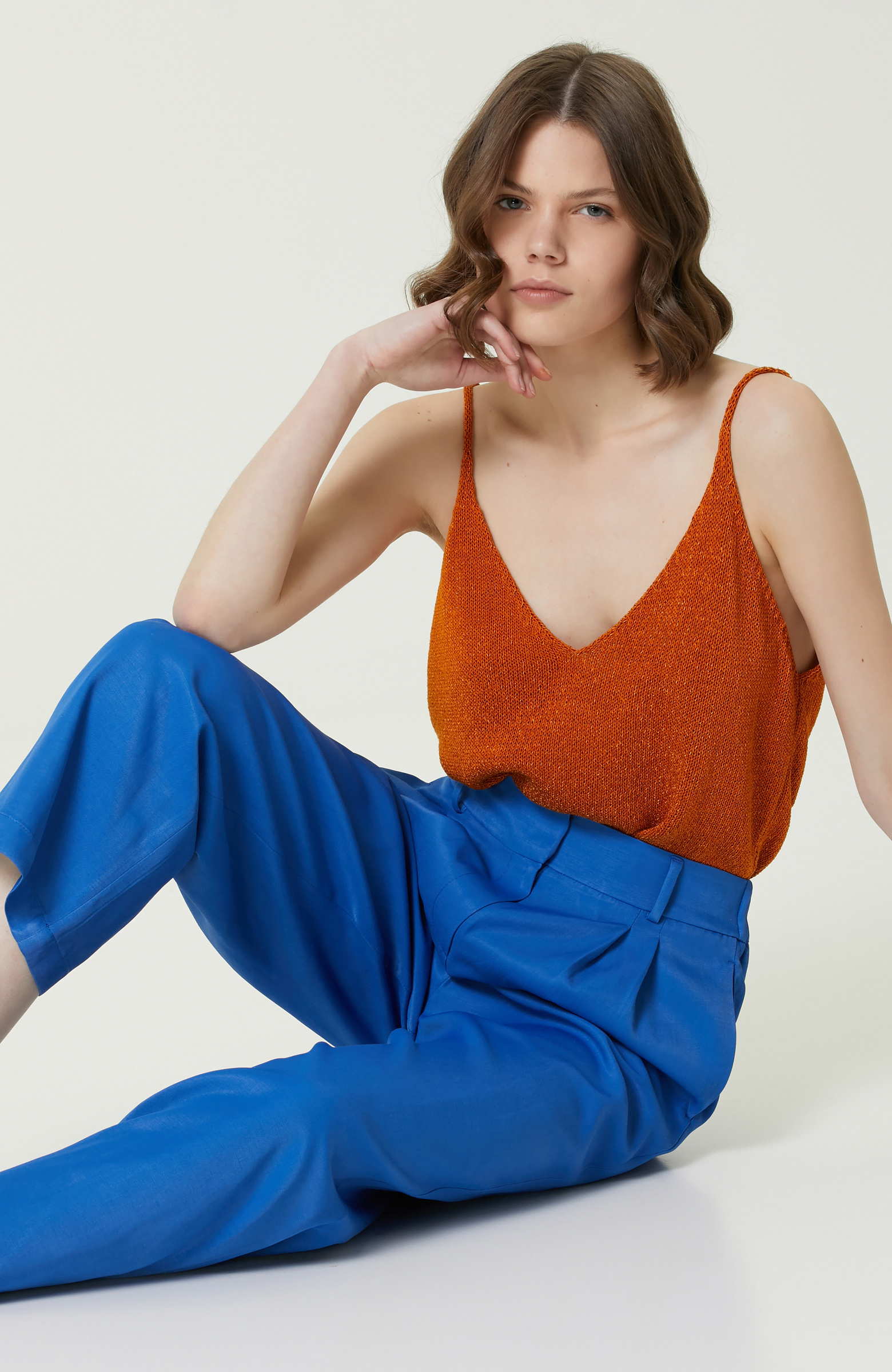 Regular Fit Saks Pilili Pantolon Regular Fit Saks Pilili Pantolon