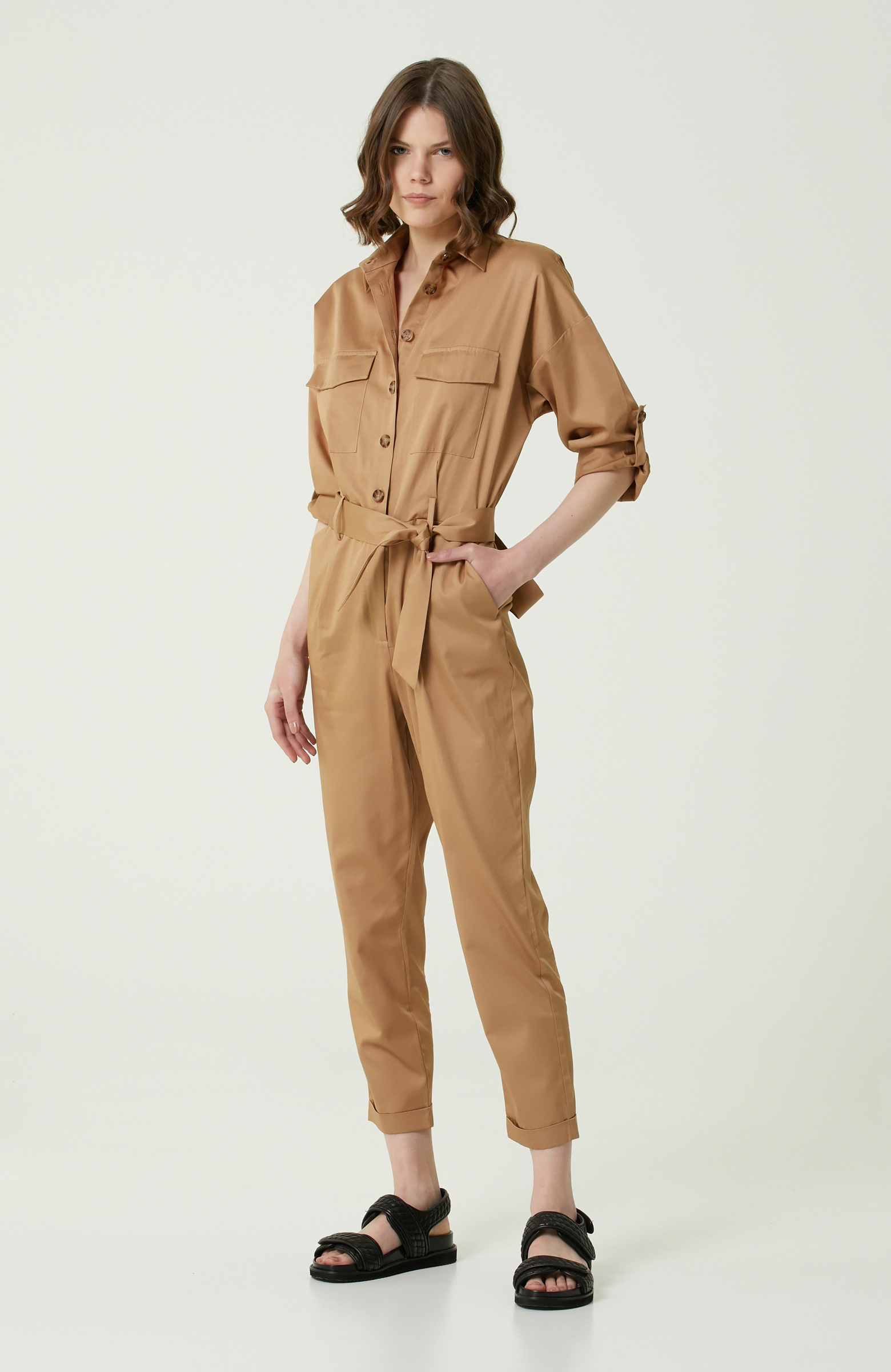 Camel Kuşaklı Tulum