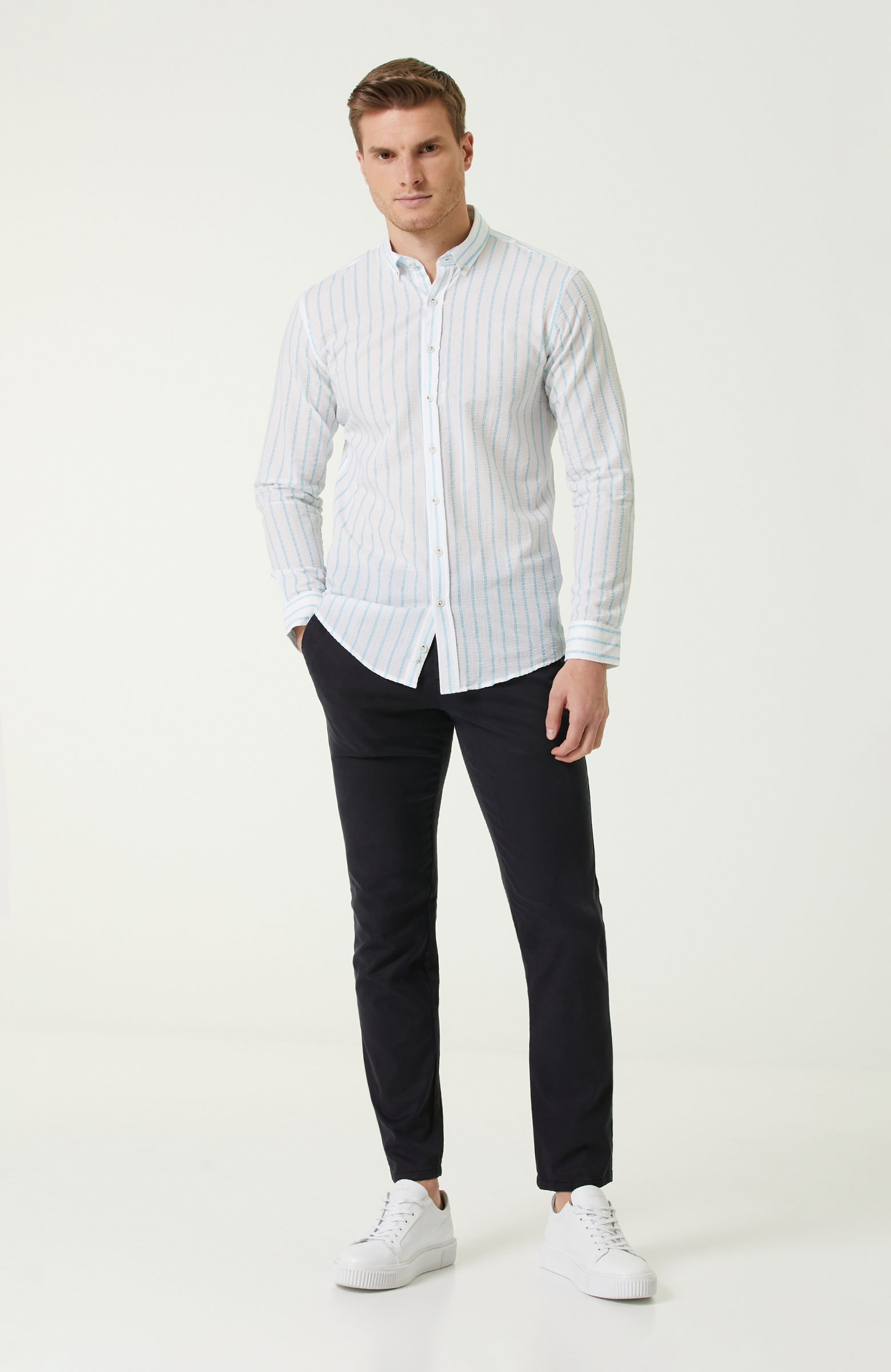 Slim Fit Lacivert Normal Bel Pantolon Slim Fit Lacivert Normal Bel Pantolon