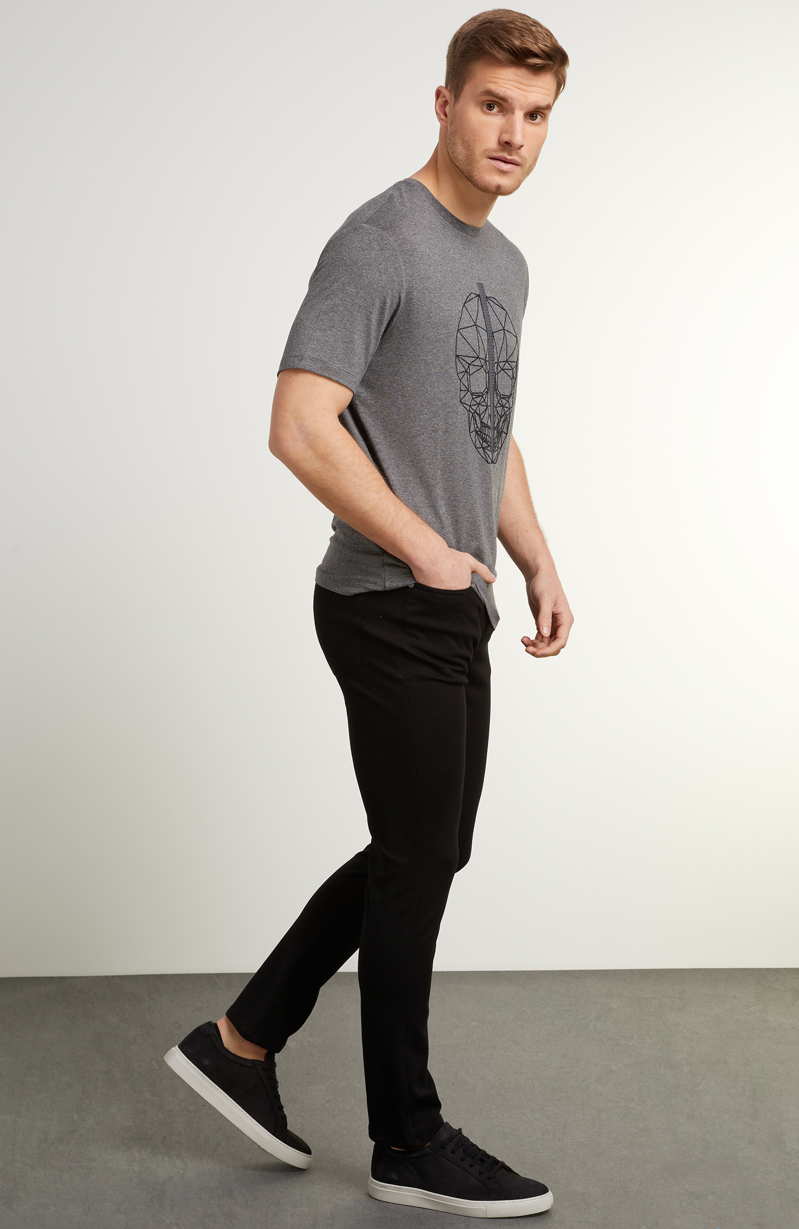 Slim Fit Siyah Casual Pantolon