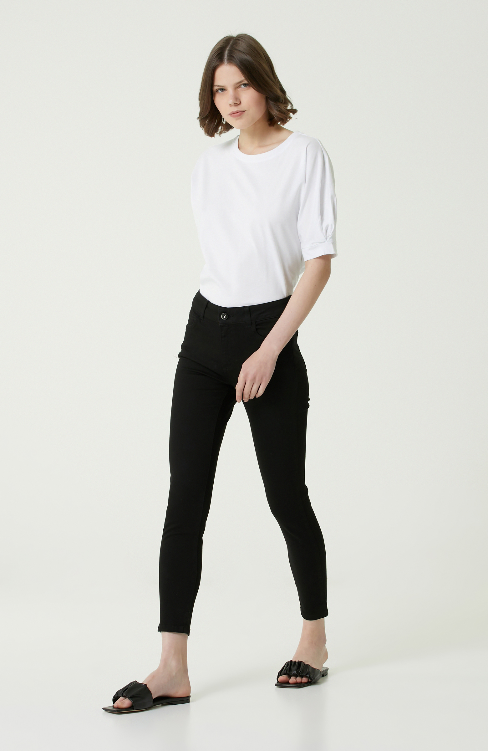 Basic Fit Siyah Normal Bel Pantolon Basic Fit Siyah Normal Bel Pantolon