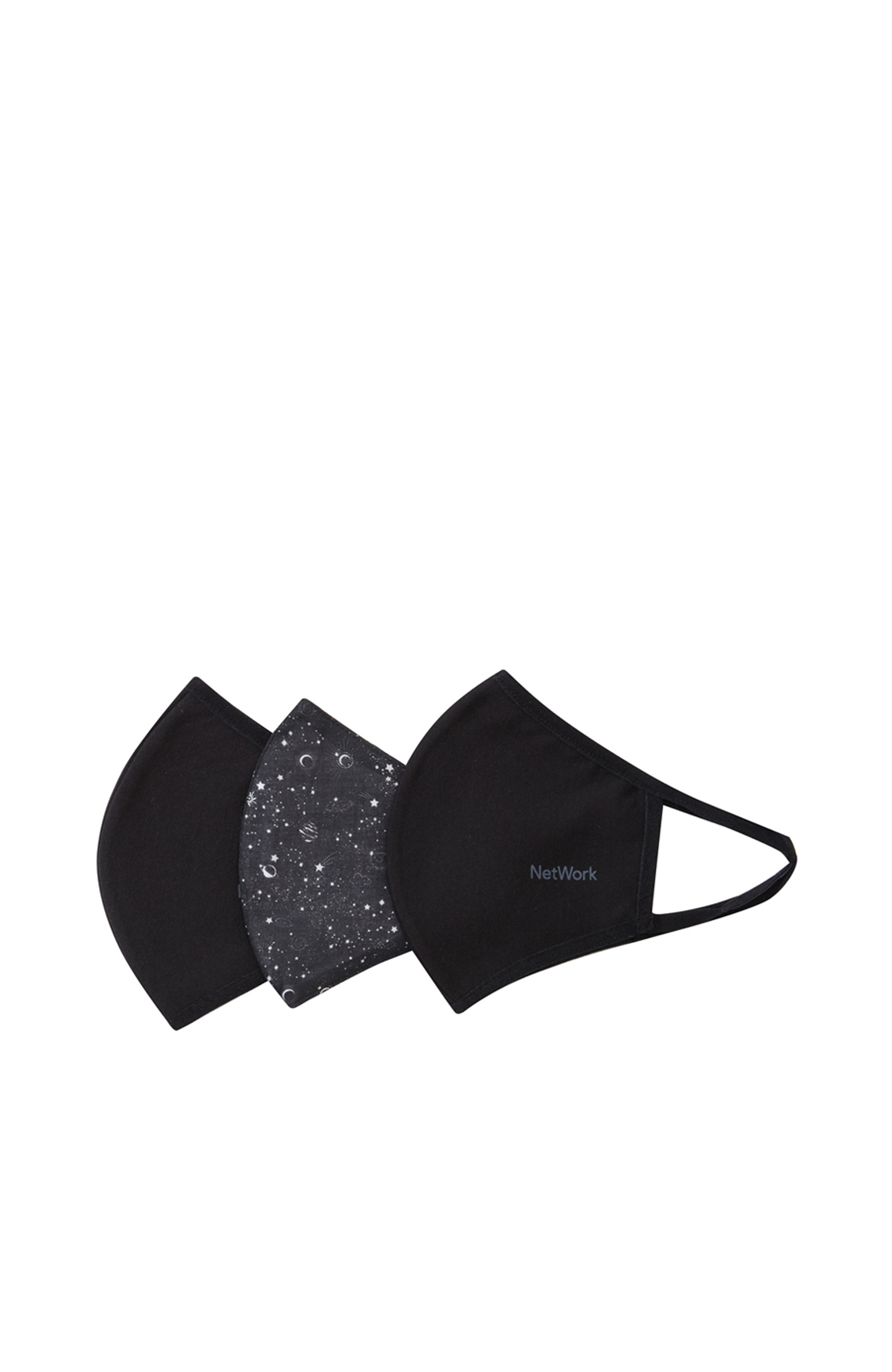 3lü Logolu Desenli Yüz Aksesuarı Seti