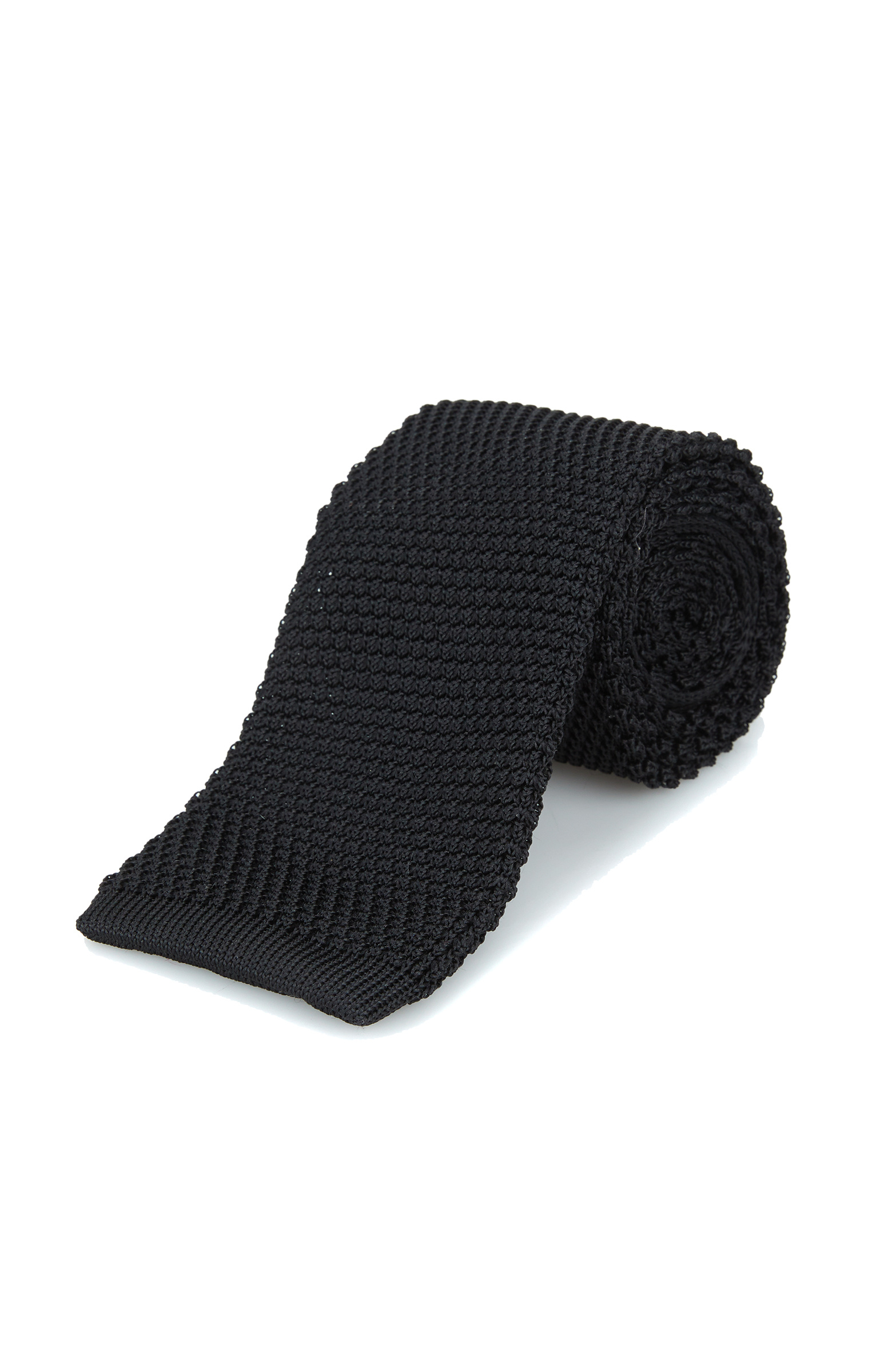 Antrasit Triko Dokulu Kravat