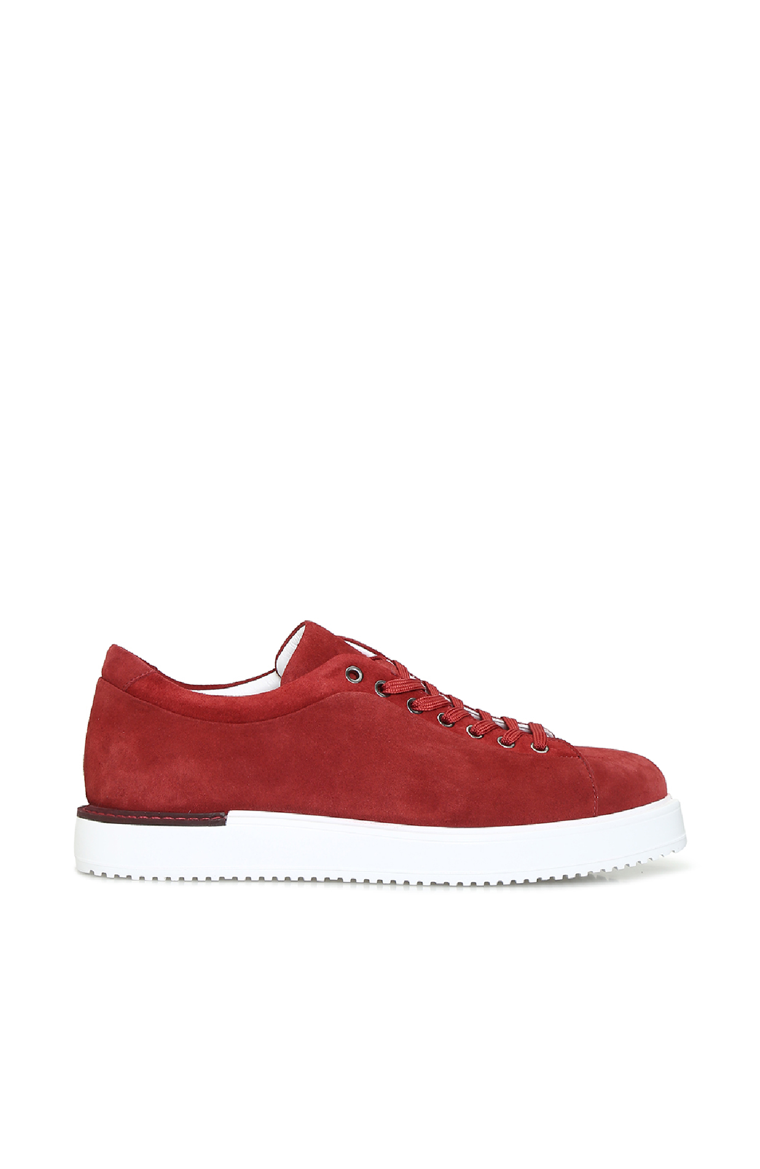Kırmızı Logolu Süet Erkek Sneaker Kırmızı Logolu Süet Erkek Sneaker