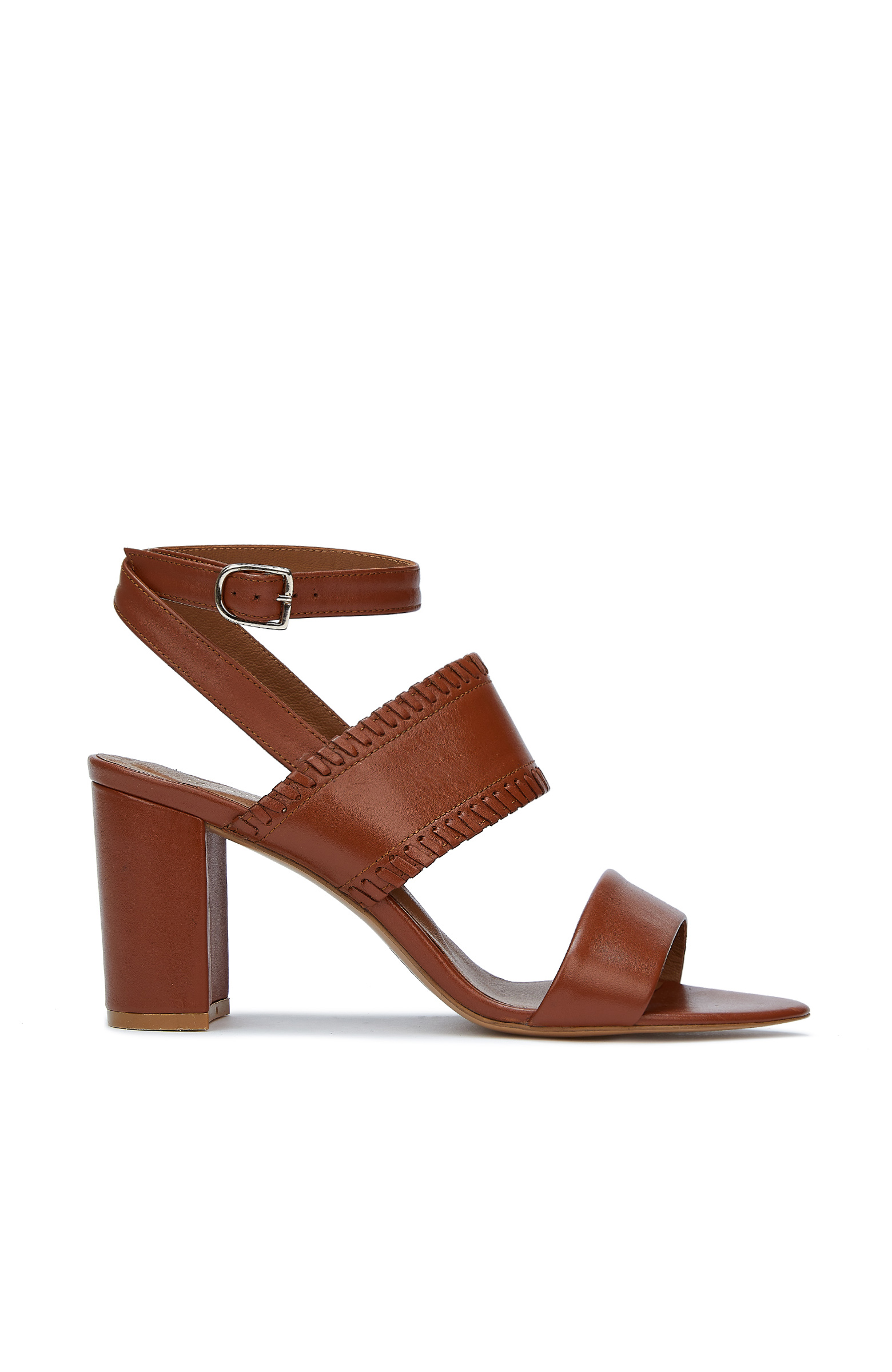 Taba Bantlı Kadın Deri Sandalet Taba Bantlı Kadın Deri Sandalet