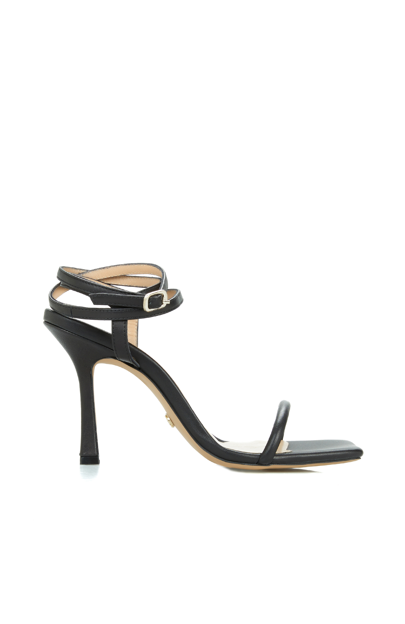 Siyah Kadın Deri Sandalet