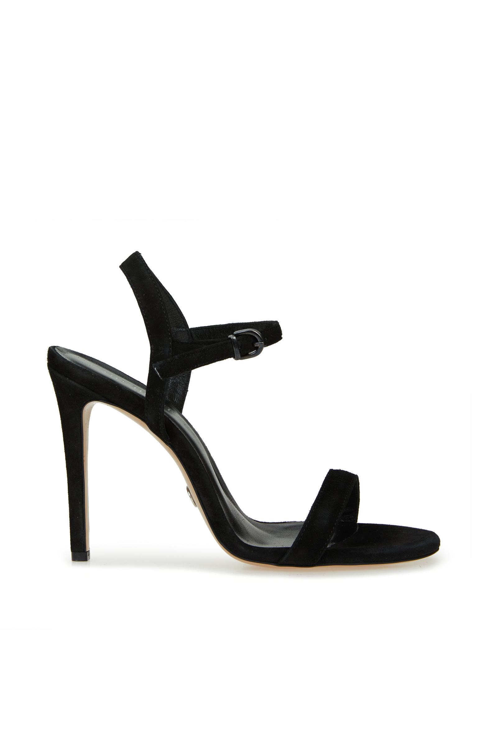 Siyah Kadın Süet Sandalet