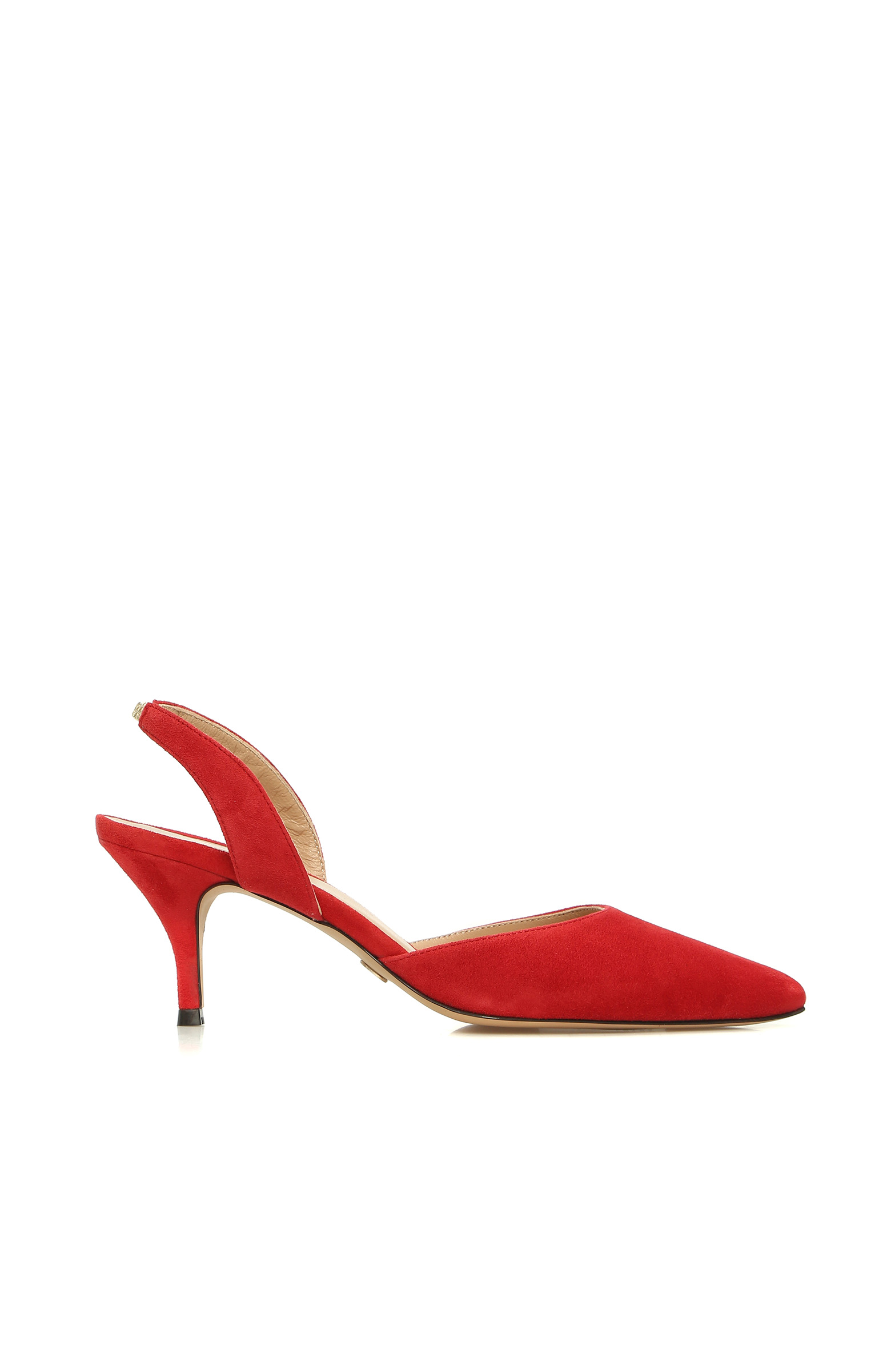 Kırmızı Süet Kadın Stiletto