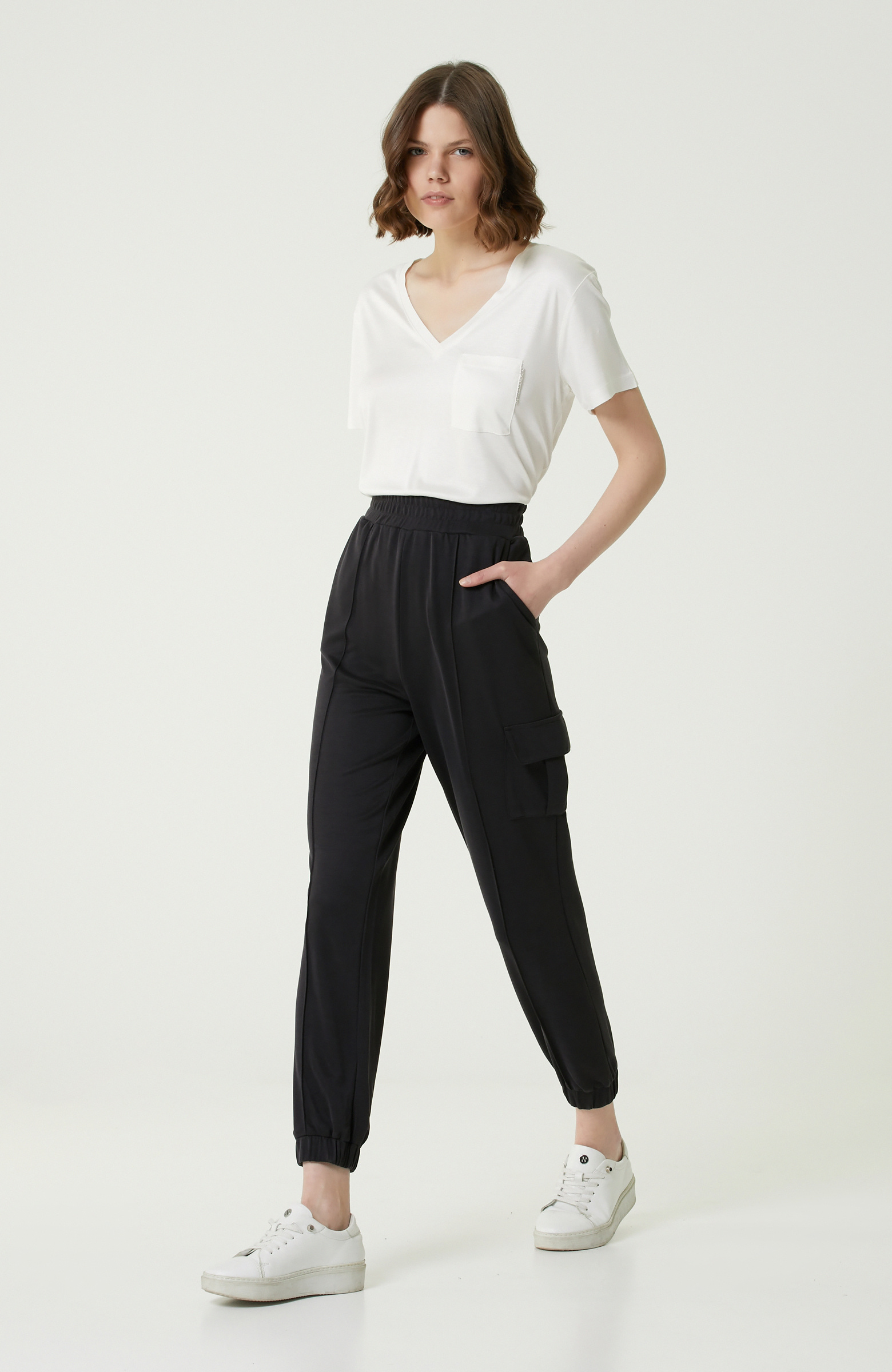 Basic Fit Siyah Jogger Pantolon