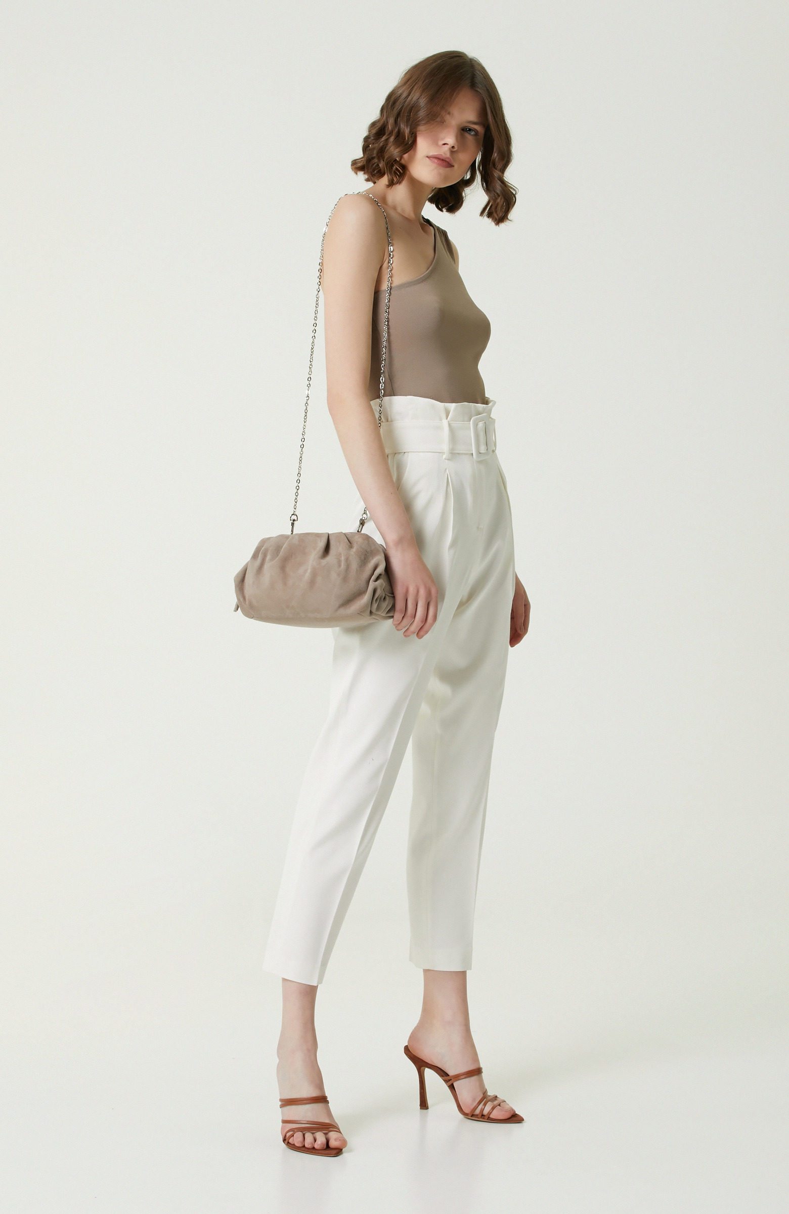 Vizon Kadın Süet El Çantası