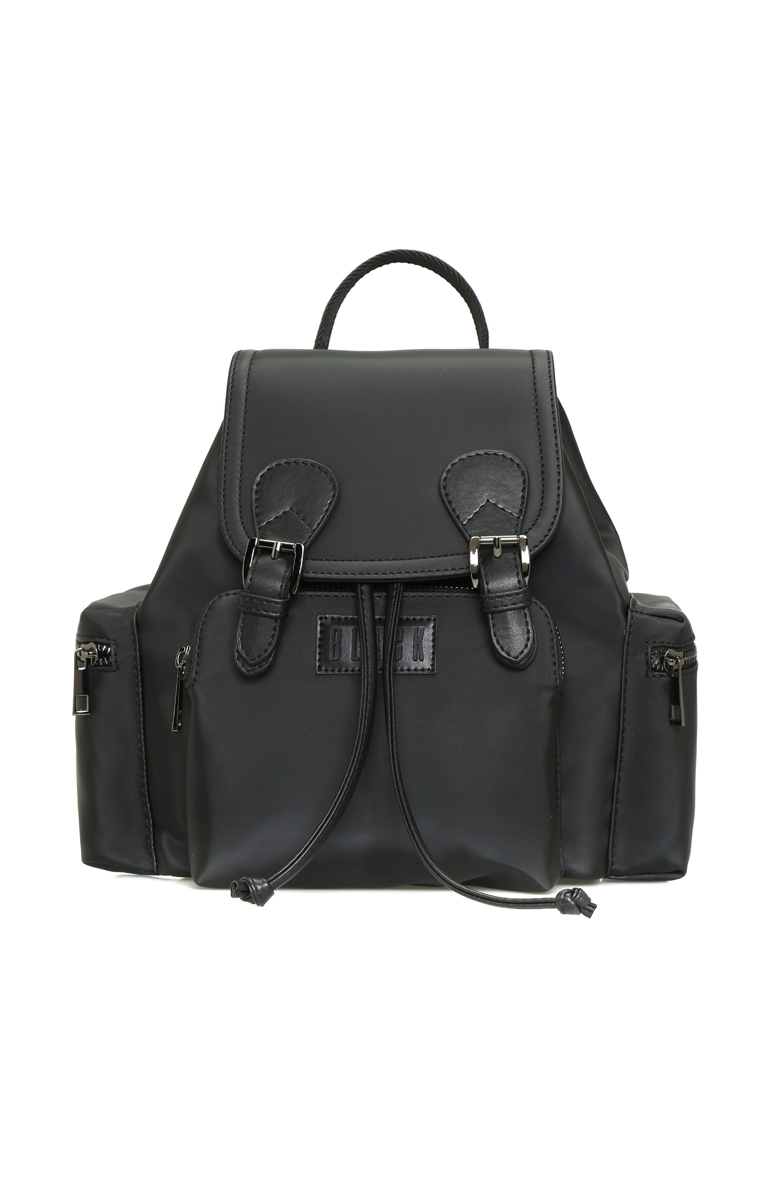 Kadın Siyah Cep Detaylı Sırt Çantası