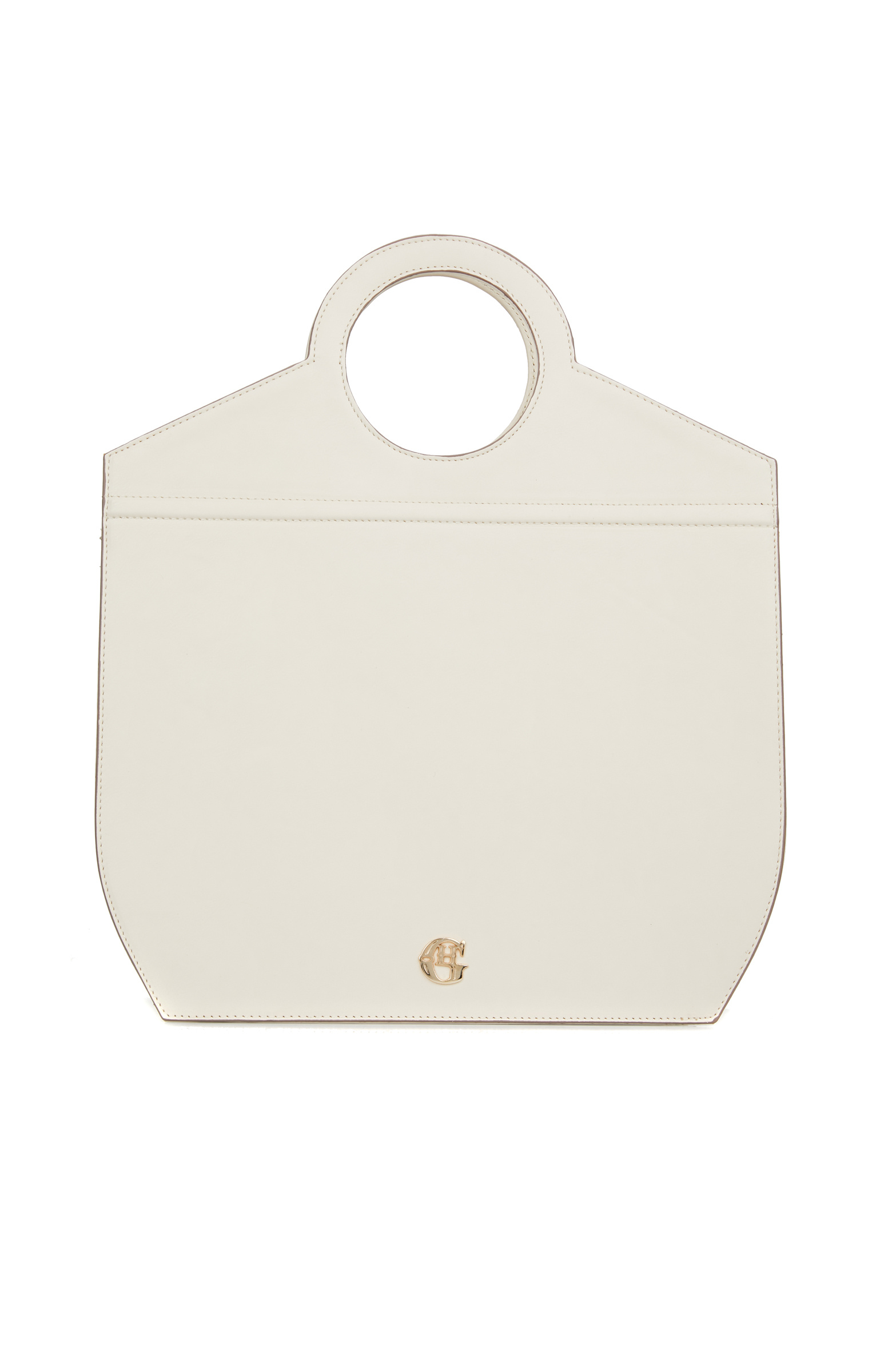 Bej Logolu Kadın Çanta