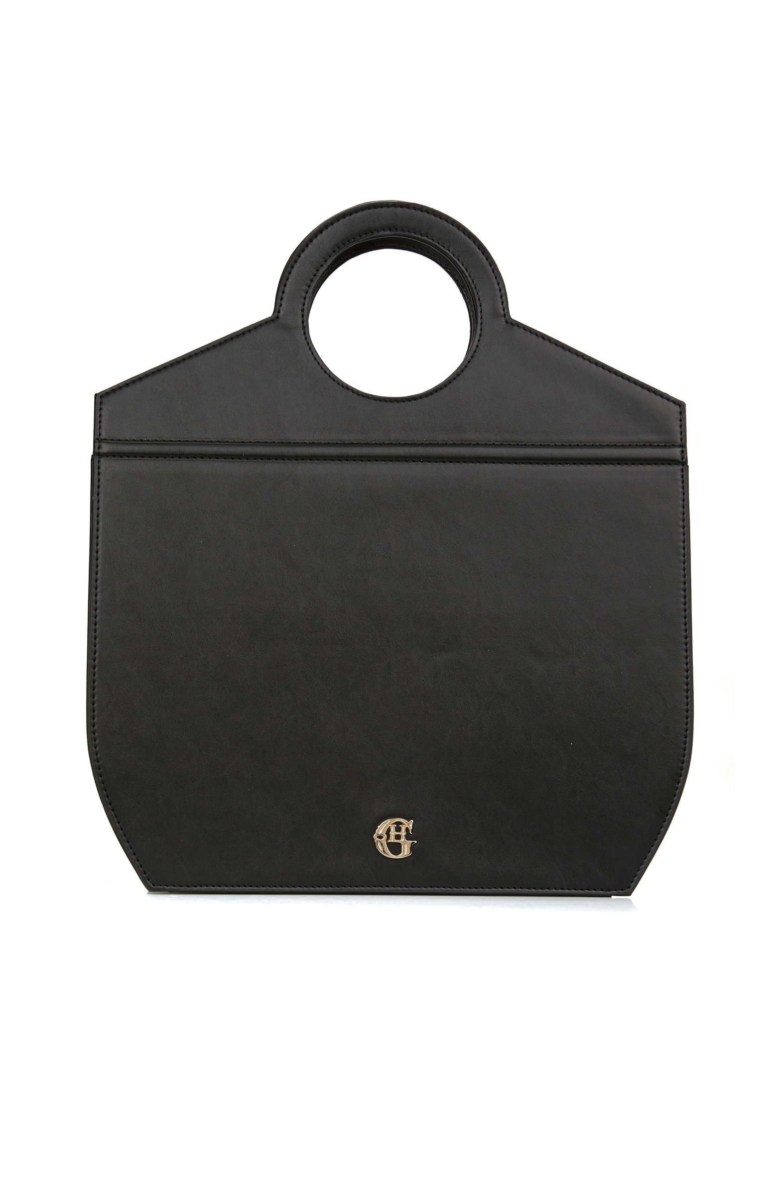 Siyah Logolu Kadın Omuz Çantası