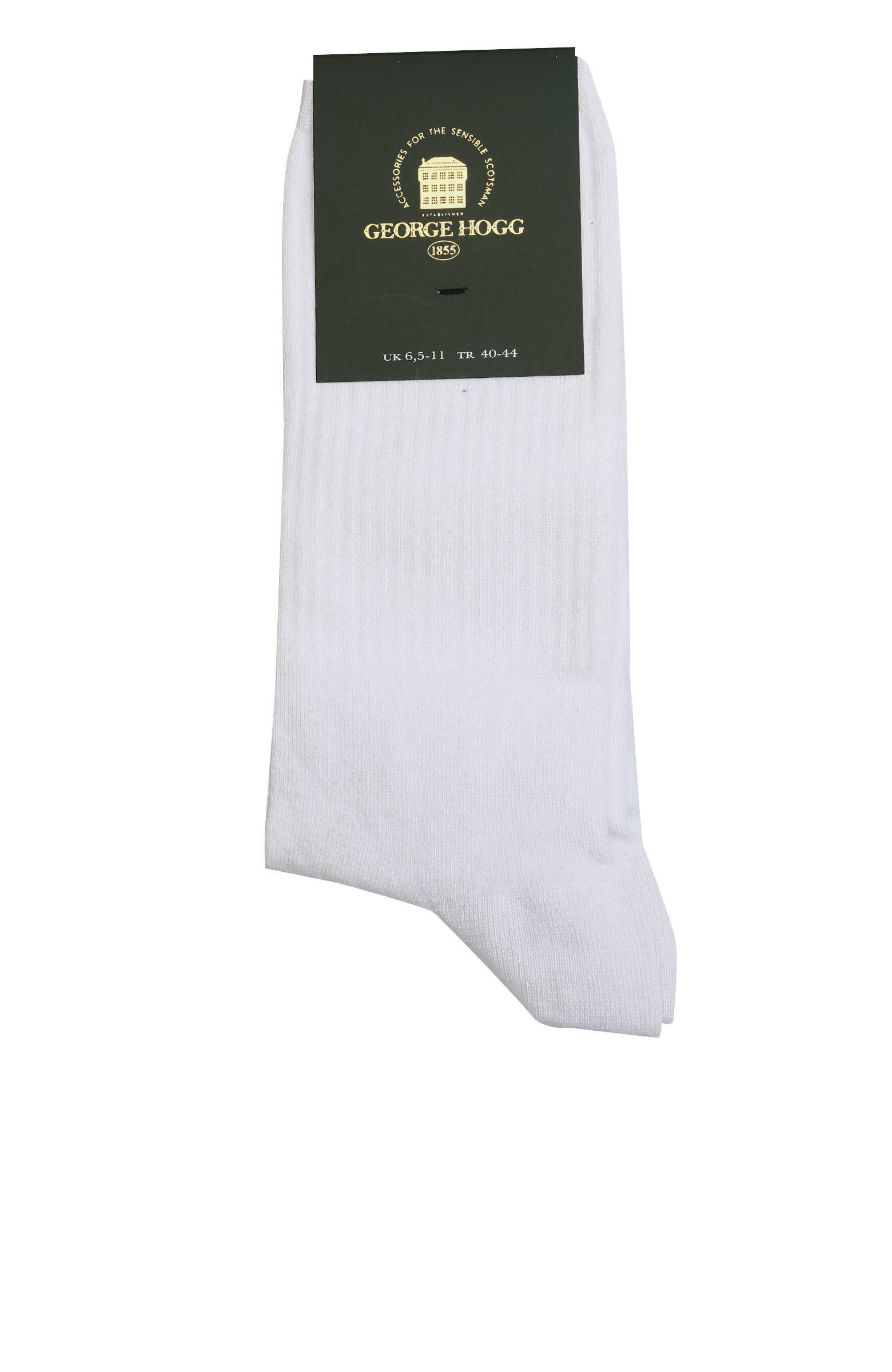 Beyaz Çizgi Dokulu Erkek Çorap