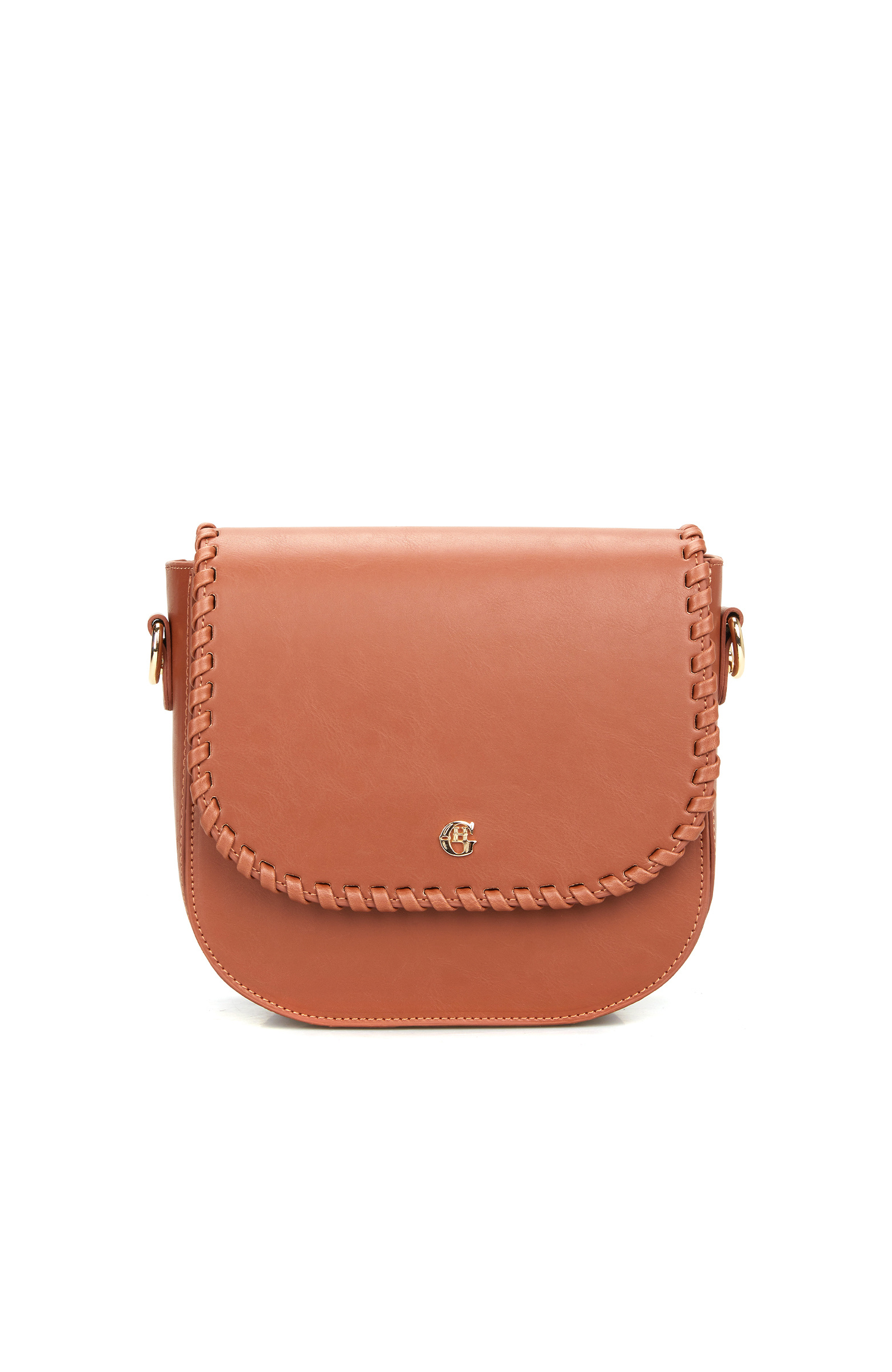 Taba Örgü Detaylı Kadın Omuz Çantası