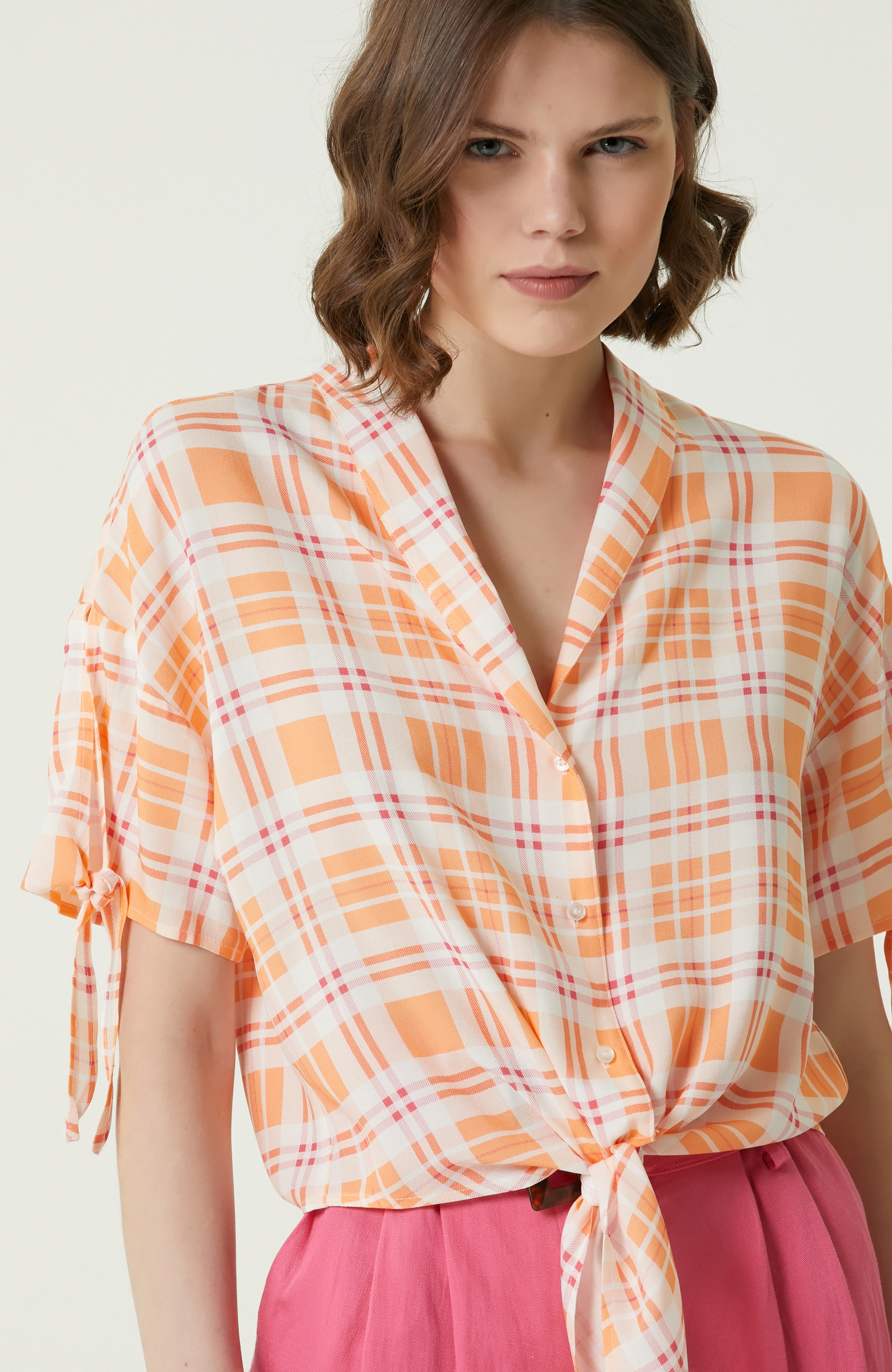 Basic Fit Colorblocked Desenli Gömlek