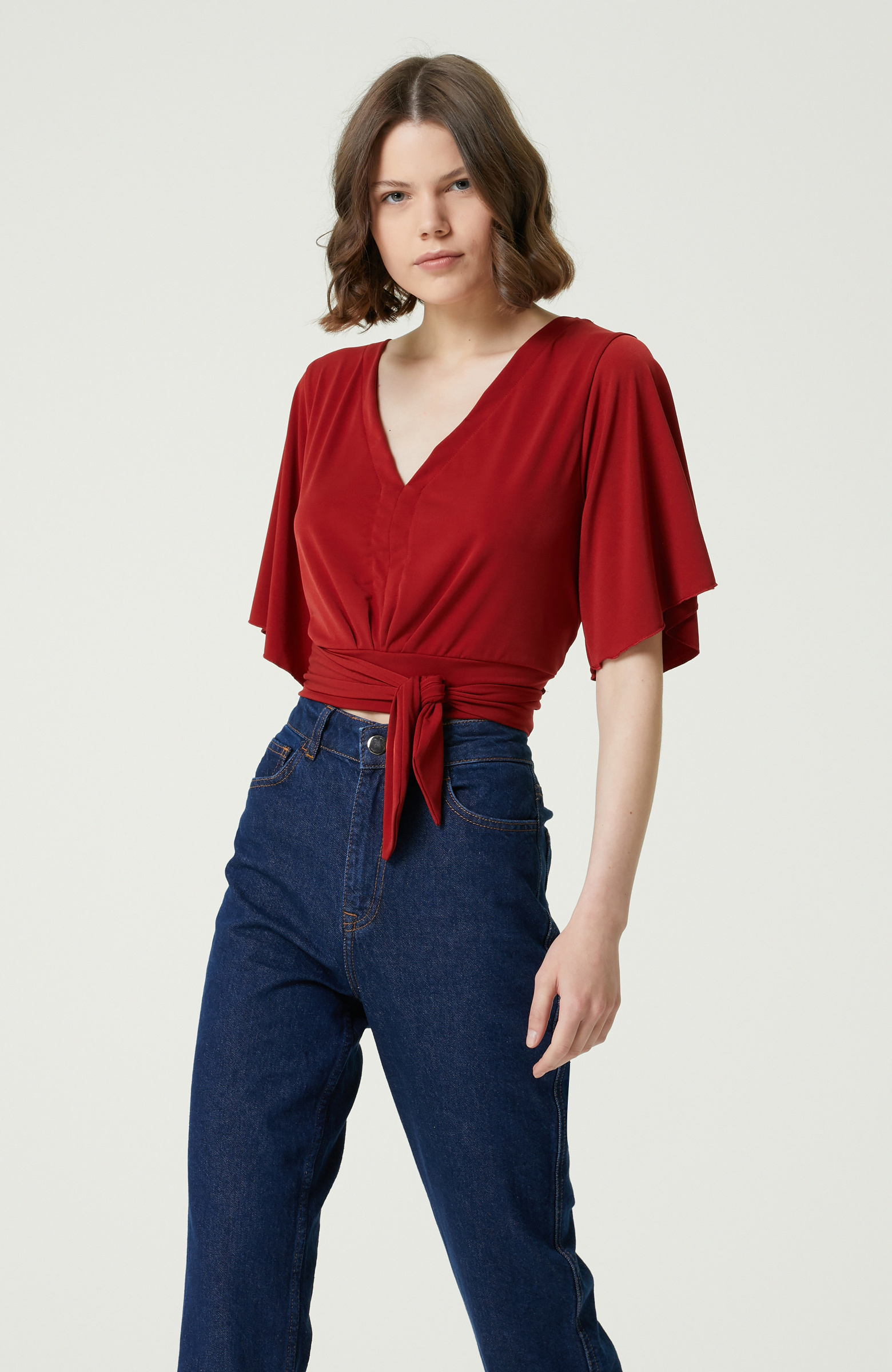 Bağlama Detaylı T-shirt