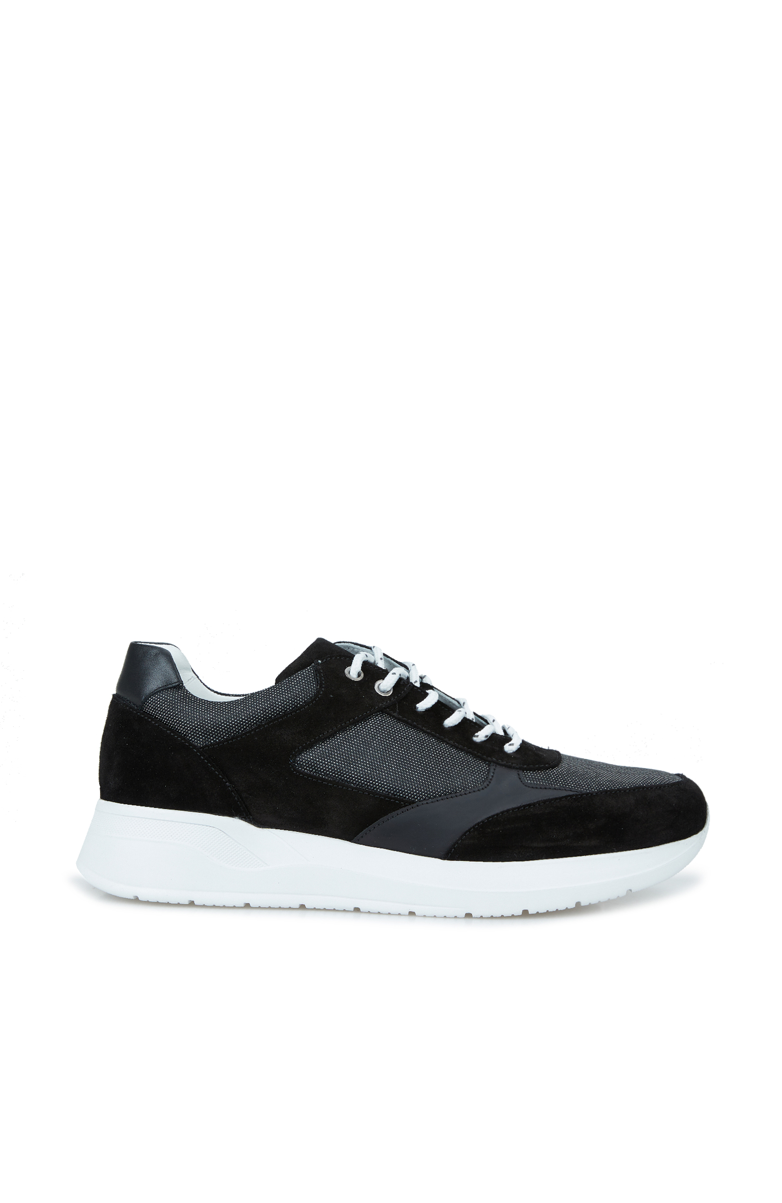 Siyah Garni Detaylı Erkek Sneaker Siyah Garni Detaylı Erkek Sneaker