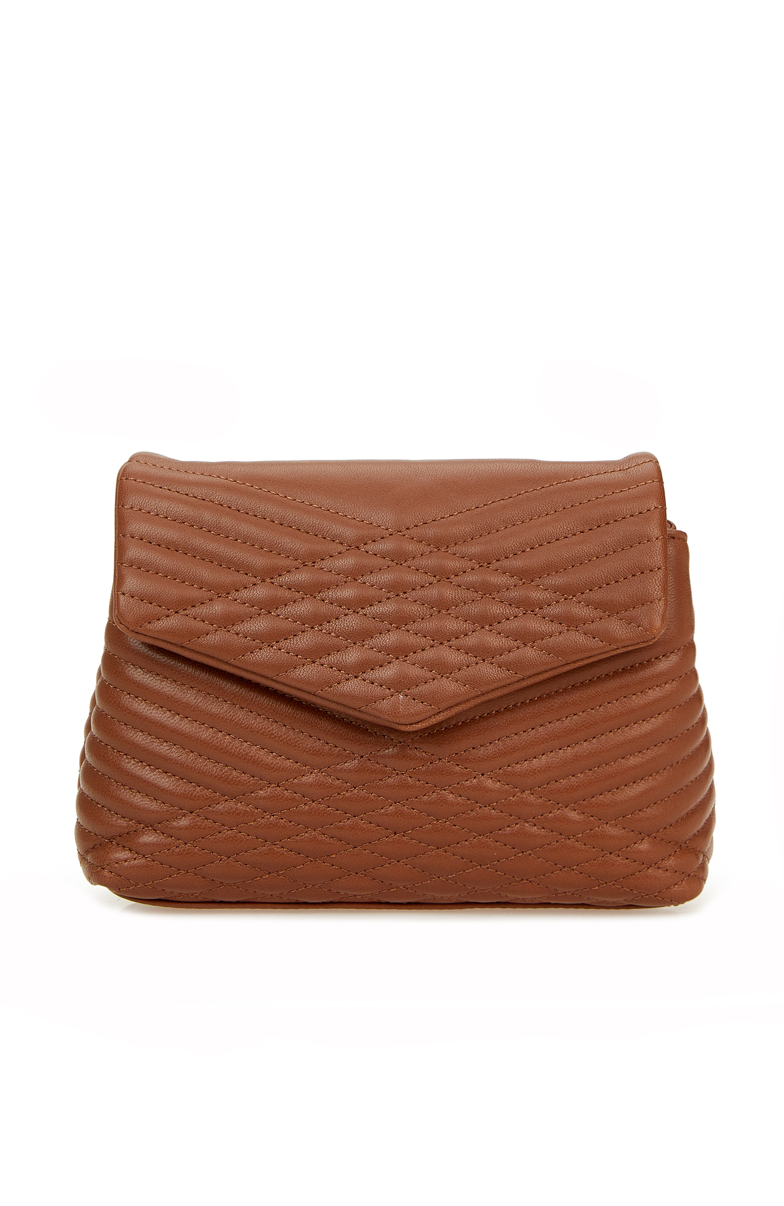 Taba Kapitoneli Kadın Deri Omuz Çantası