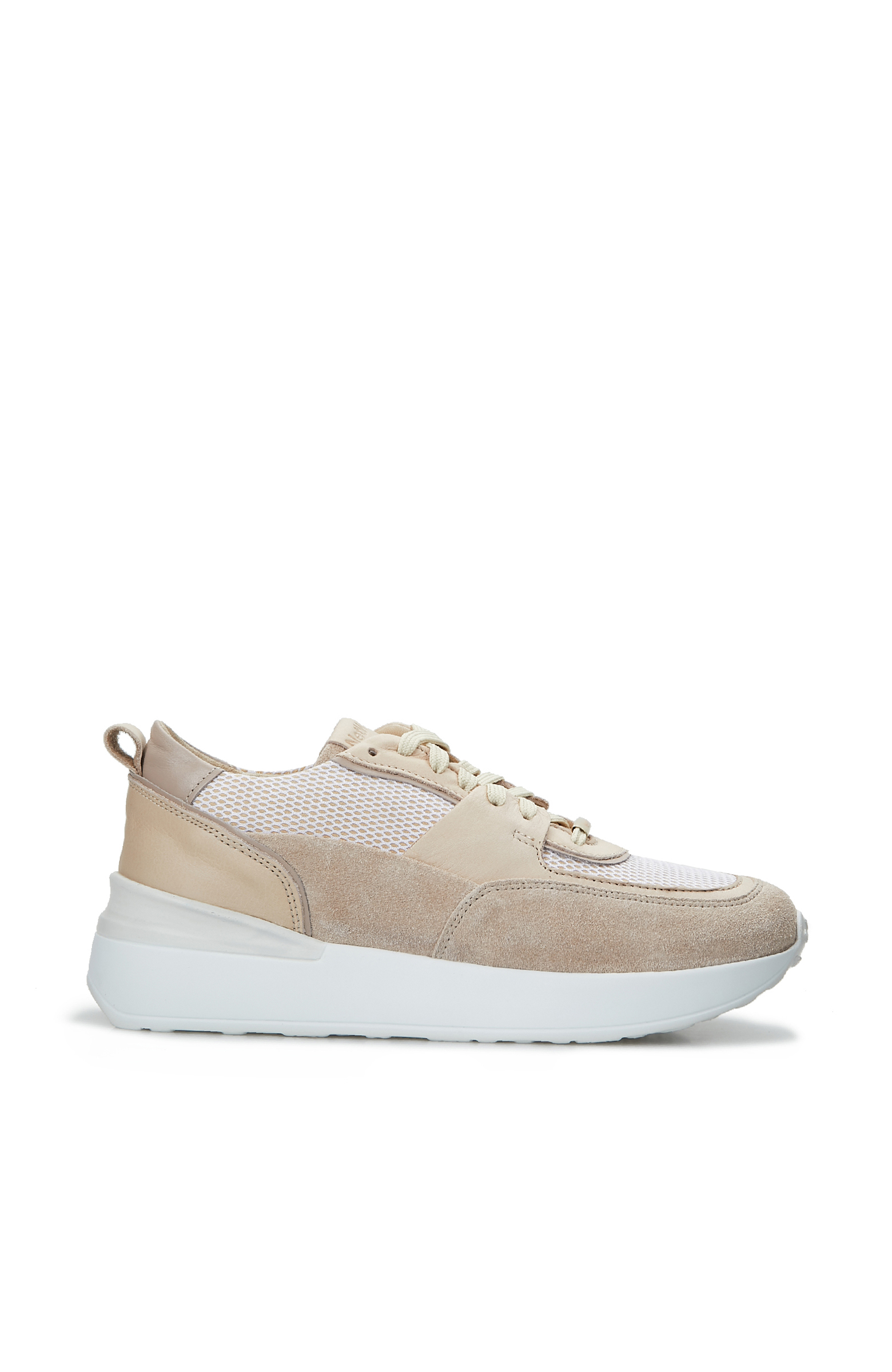 Vizon Doku Detaylı Kadın Deri Sneaker Vizon Doku Detaylı Kadın Deri Sneaker