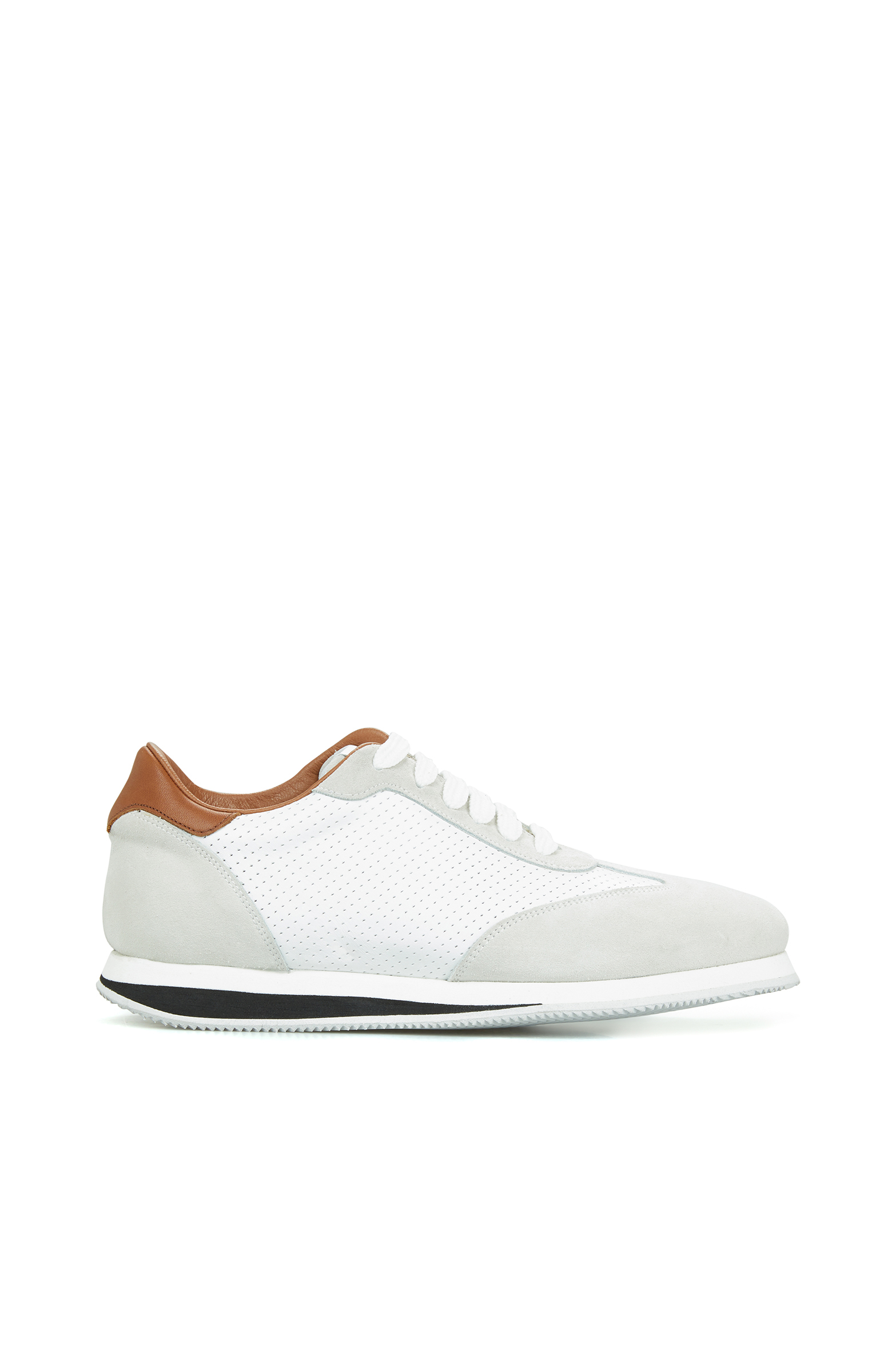 Gri File Garnili Kadın Deri Sneaker Gri File Garnili Kadın Deri Sneaker
