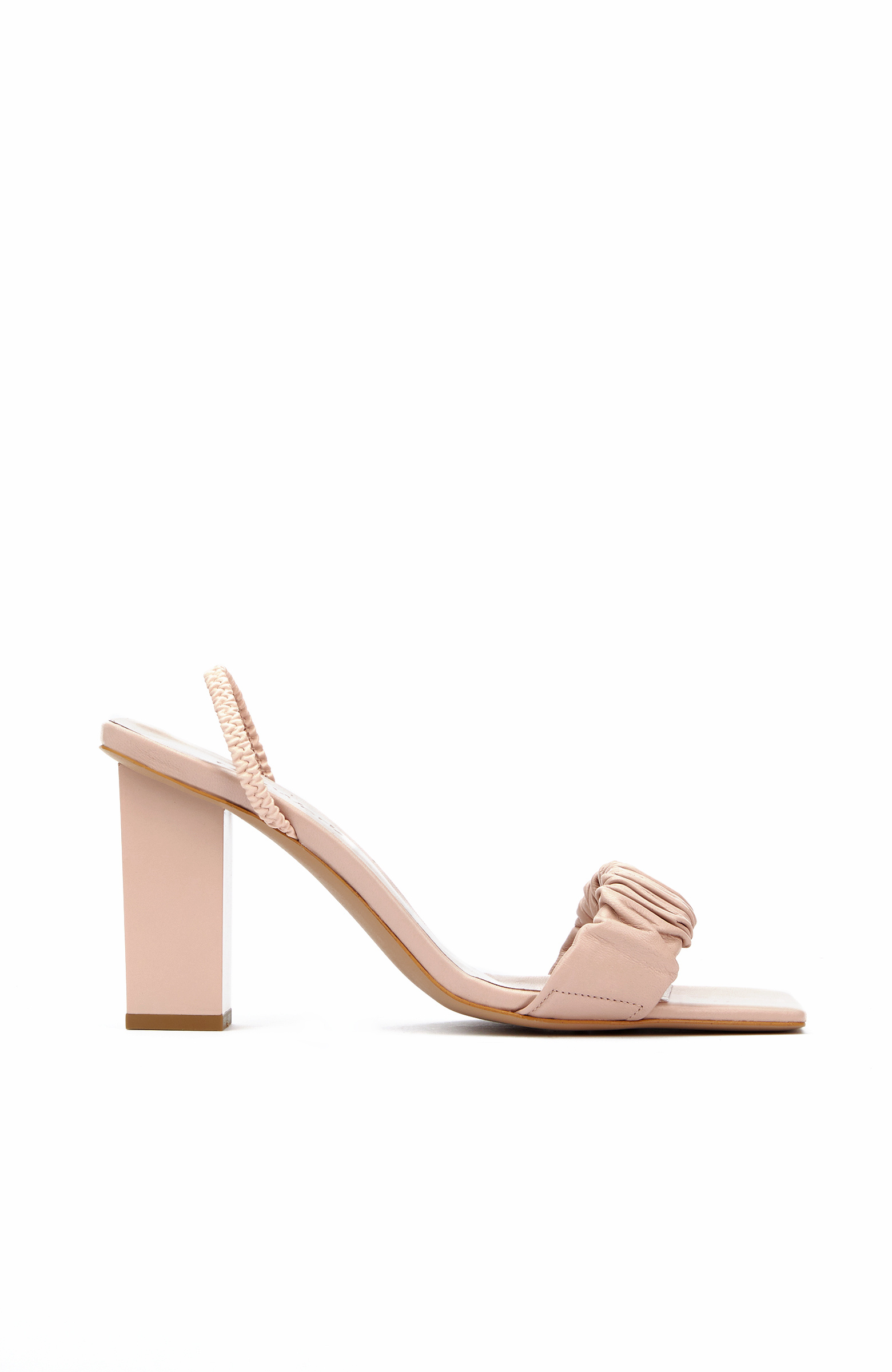 Nude Büzgü Bantlı Kadın Deri Sandalet Nude Büzgü Bantlı Kadın Deri Sandalet