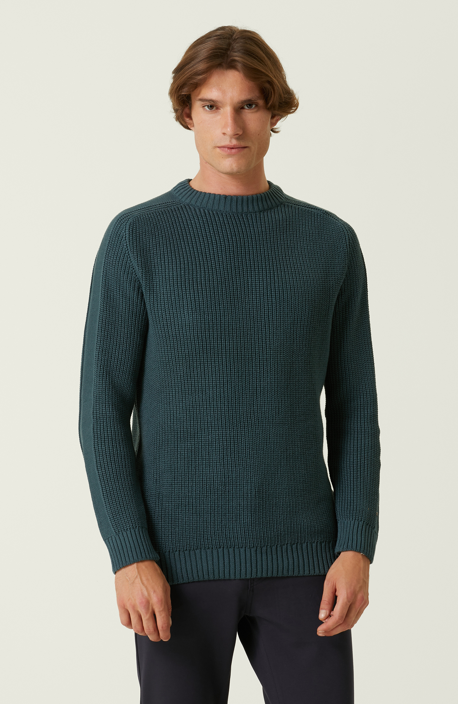 Slim Fit Yeşil Kazak