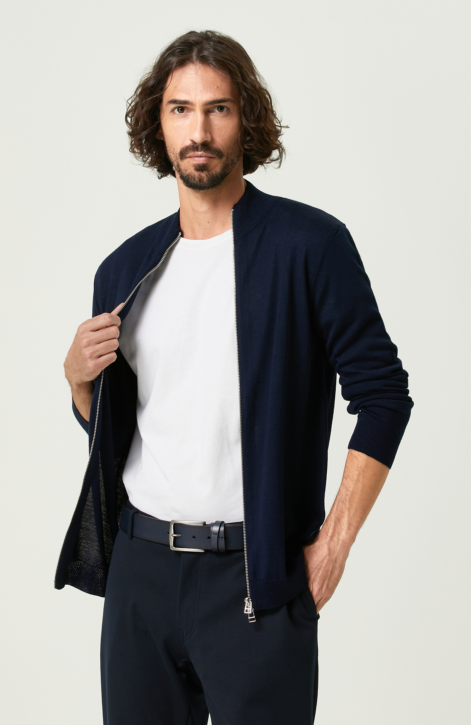 Lacivert Yün Hırka