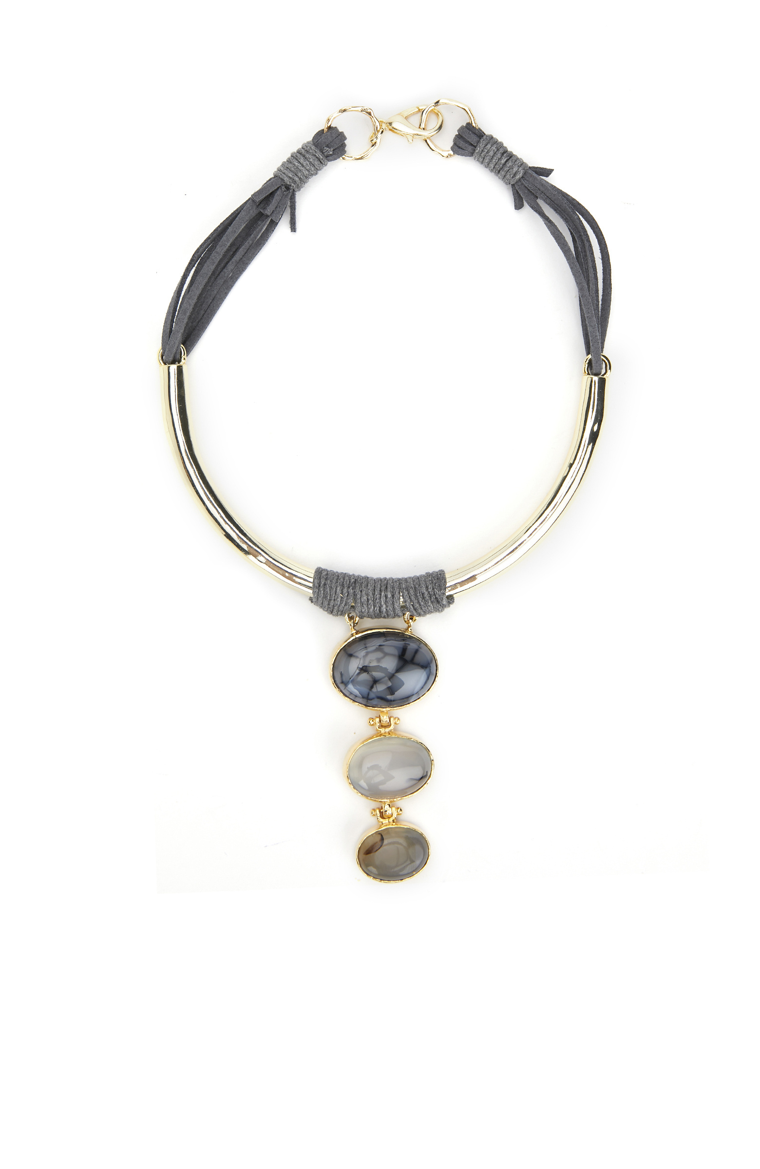 Boncuk Uç Detaylı Kadın Kolye