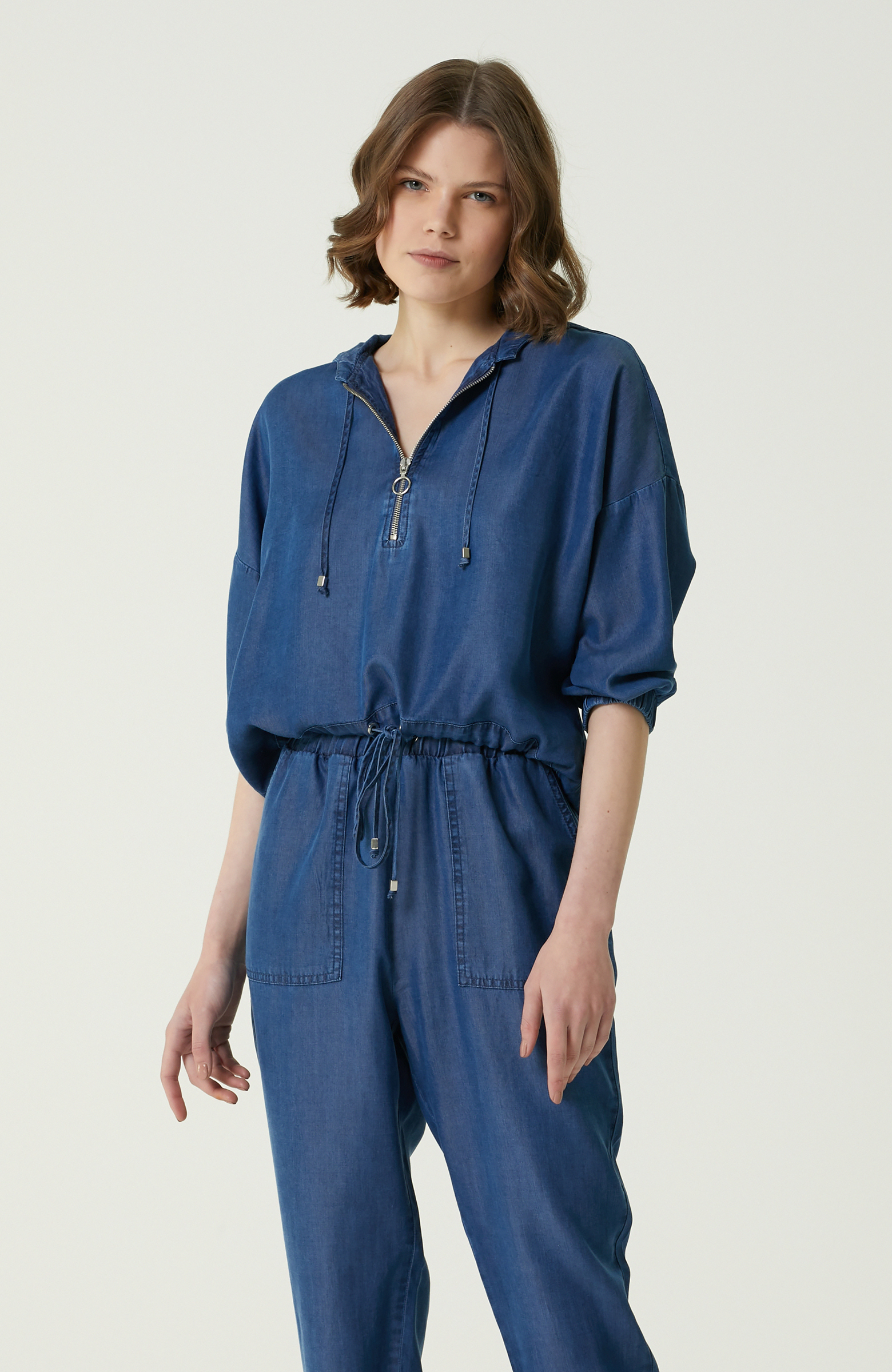 Indigo Kapüşonlu Bluz Indigo Kapüşonlu Bluz