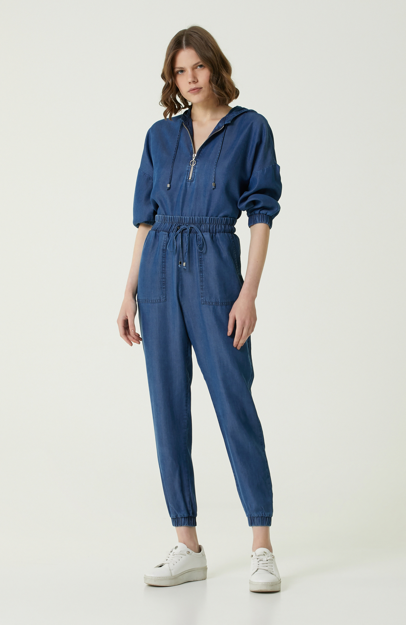 Basic Fit Indigo Yüksek Bel Pantolon Basic Fit Indigo Yüksek Bel Pantolon