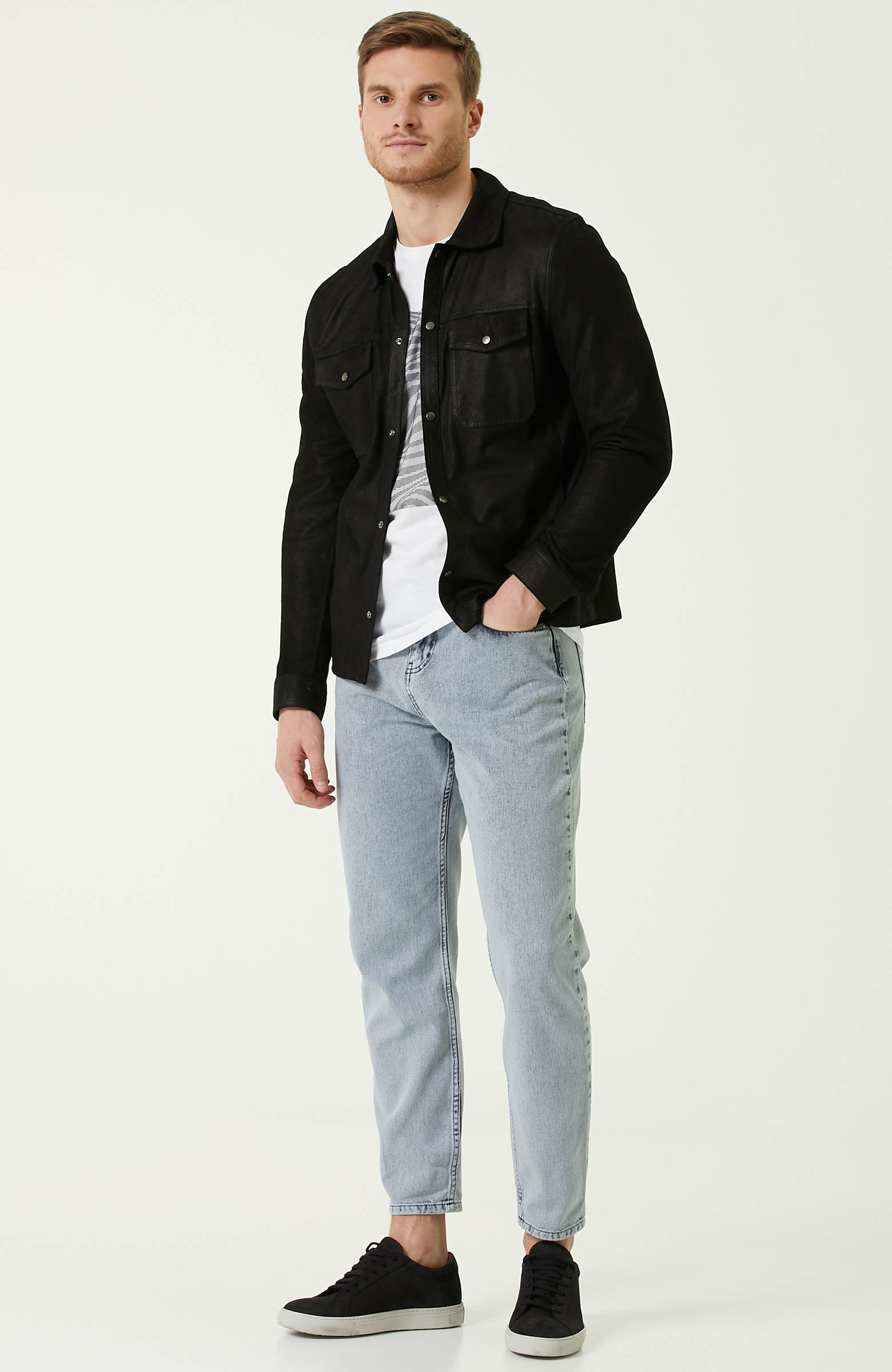 Carrot Fit Mavi Normal Bel Jean Pantolon Carrot Fit Mavi Normal Bel Jean Pantolon
