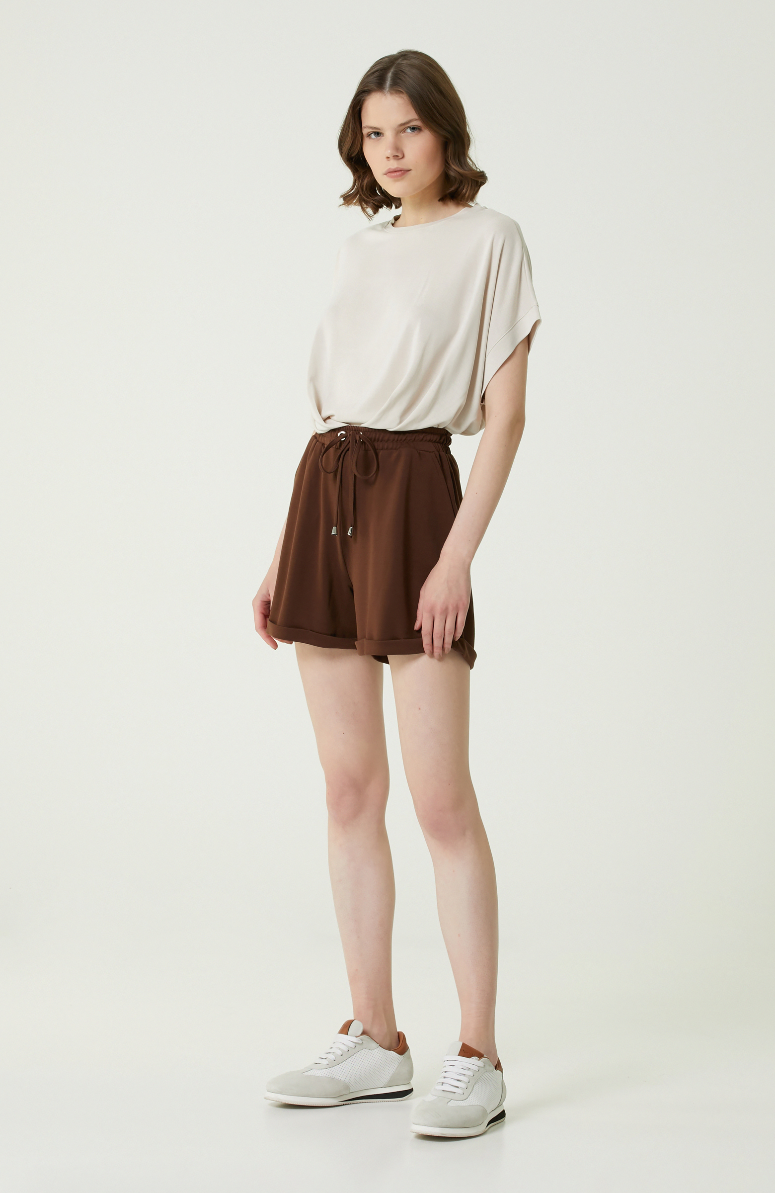 Basic Fit Kahverengi Şort Basic Fit Kahverengi Şort