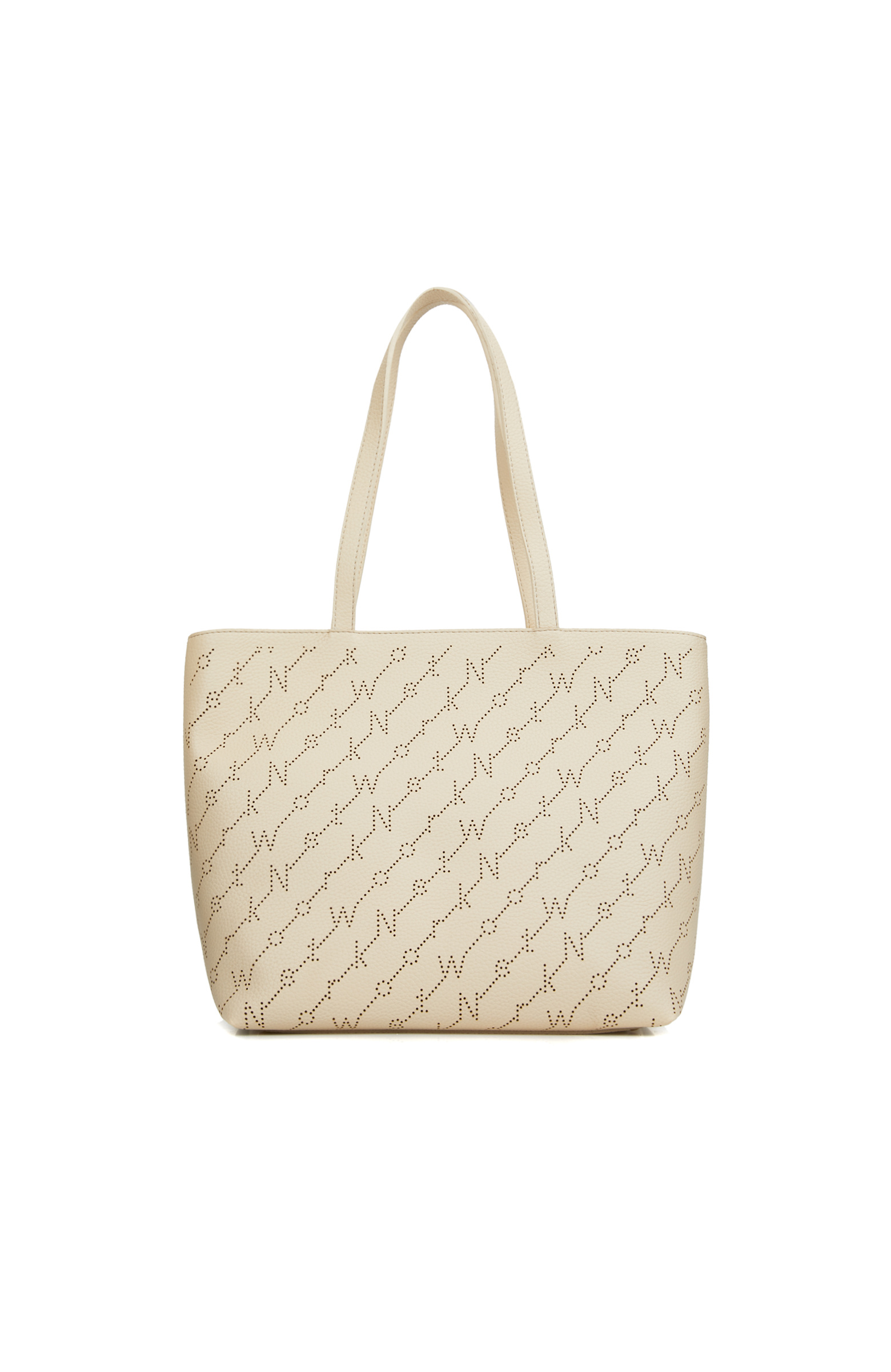 Ekru Logolu Kadın El Çantası