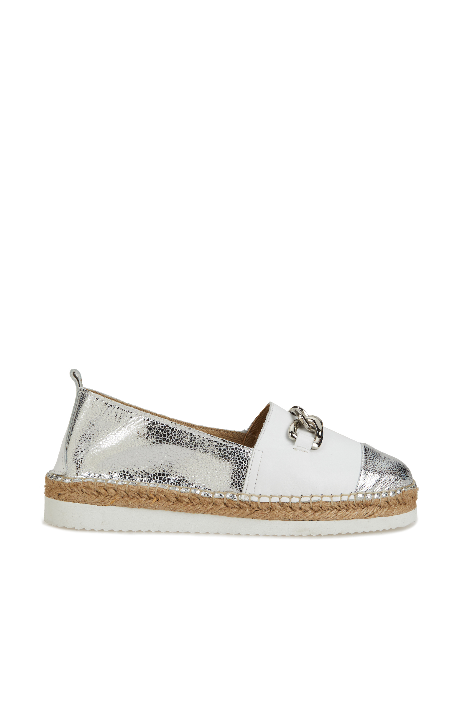 Silver Zincir Detaylı Kadın Espadril Silver Zincir Detaylı Kadın Espadril