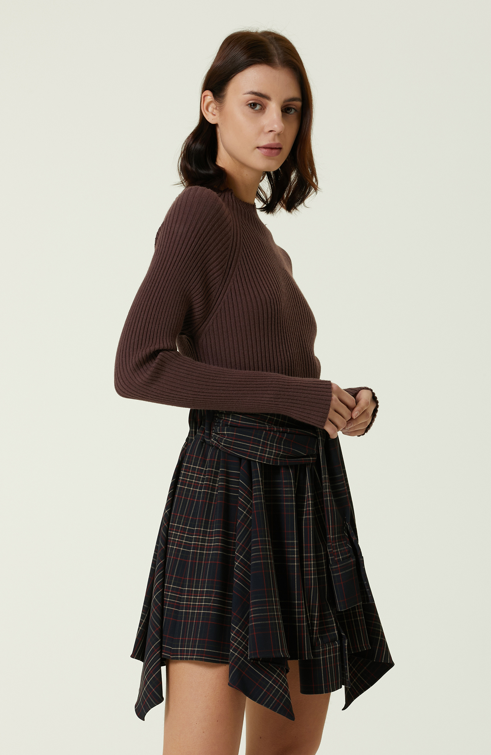 Slim Fit Bordo Kazak